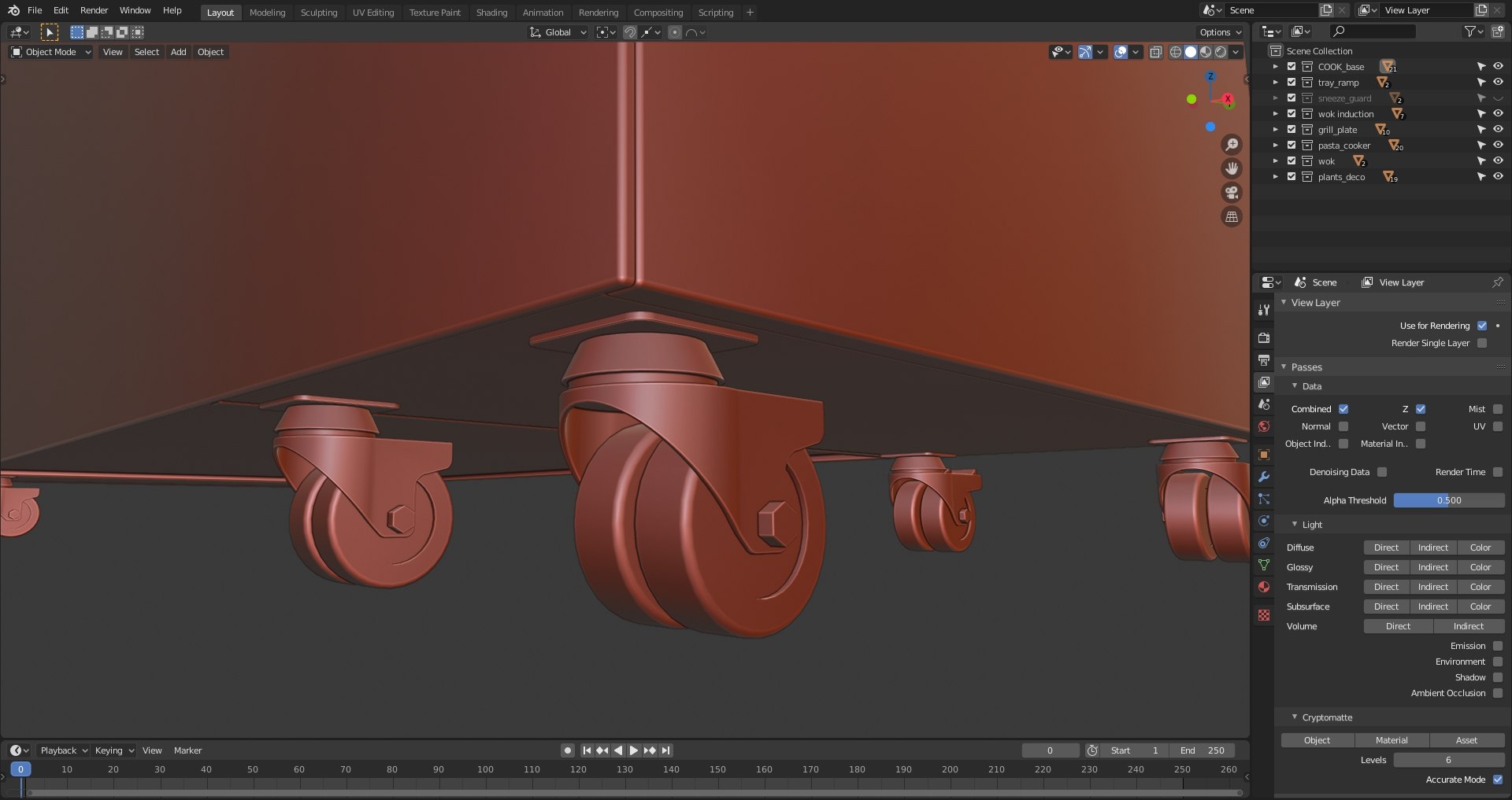 Blanco cook classic front cooker 3D model - TurboSquid 1856741