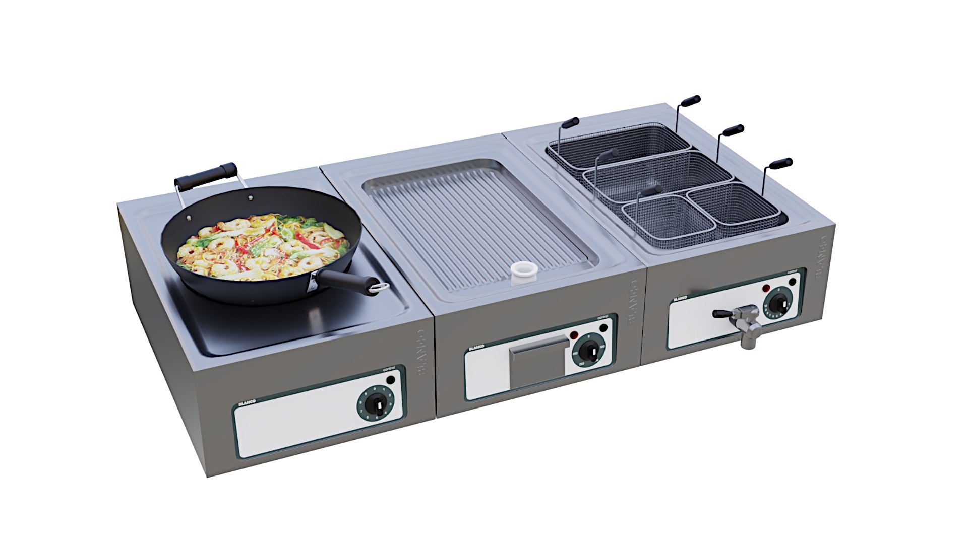 Blanco cook classic front cooker 3D model - TurboSquid 1856741