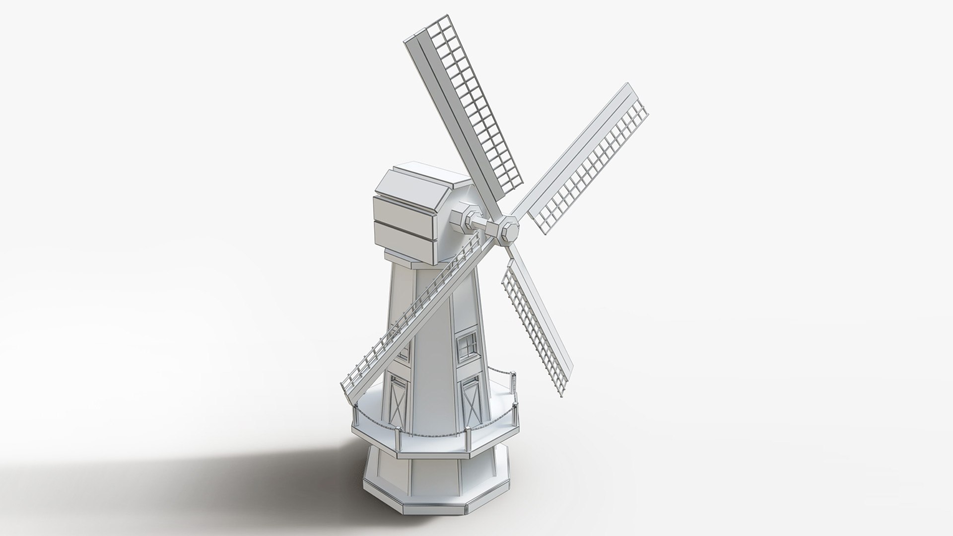 3D Miniature Windmill Model - TurboSquid 2240987