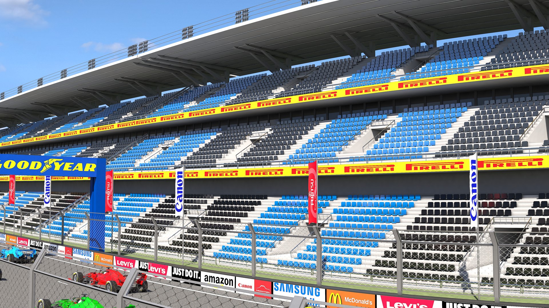 F1 Race Track 3D Model - TurboSquid 1562292