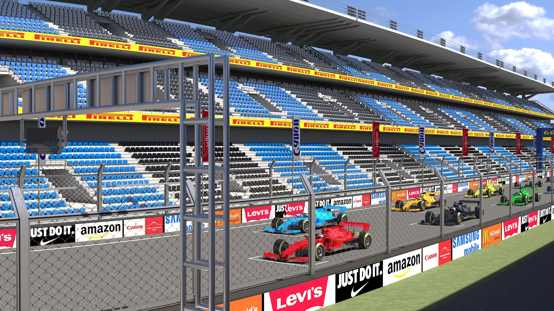 F1 Race Track 3D Model - TurboSquid 1562292