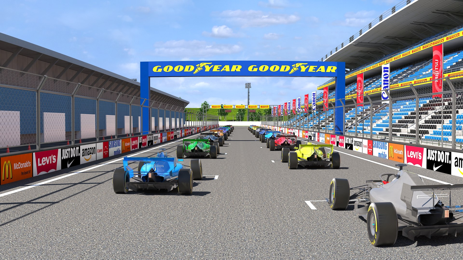 F1 Race Track 3D Model - TurboSquid 1562292