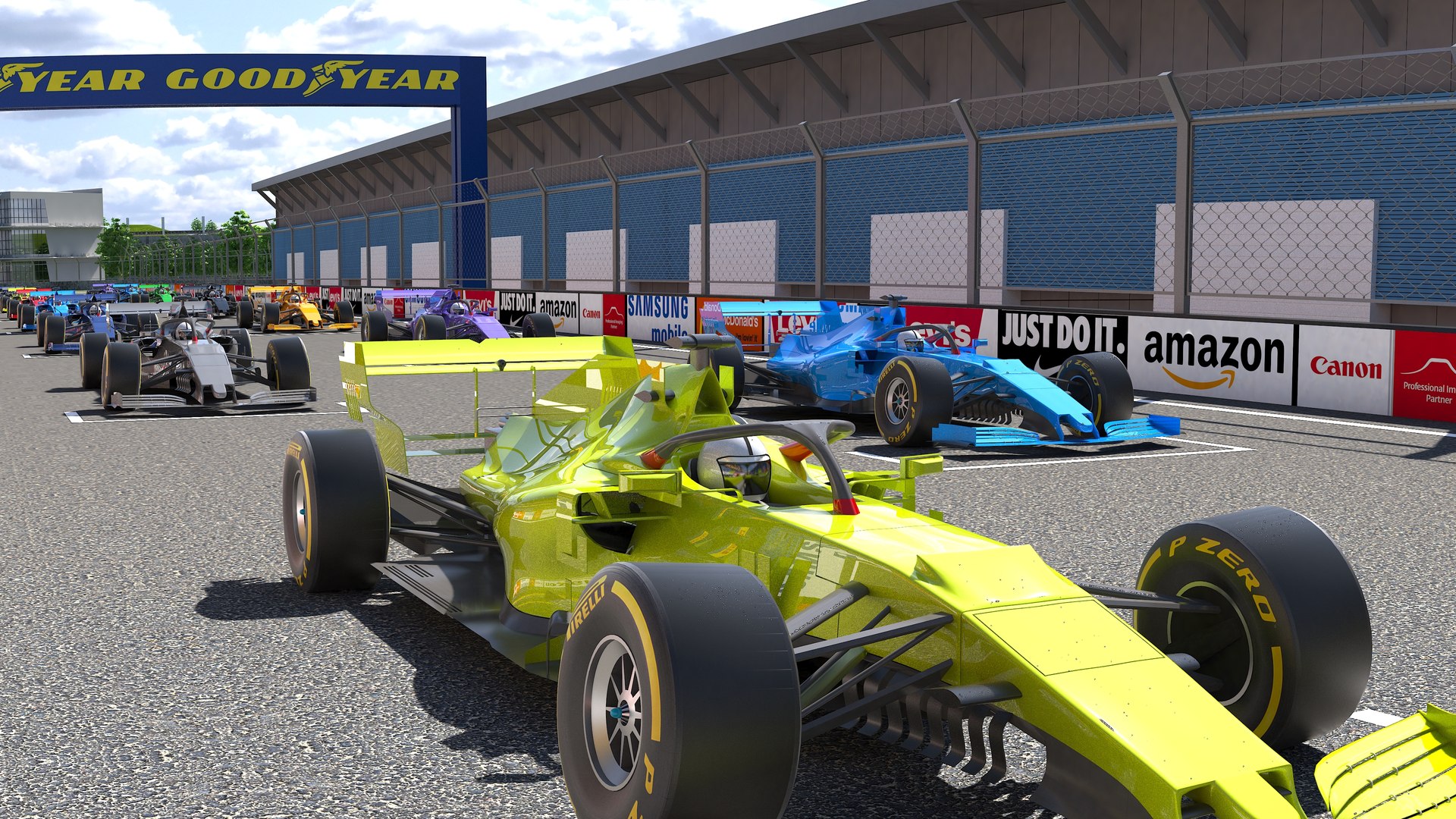 F1 Race Track 3D Model - TurboSquid 1562292