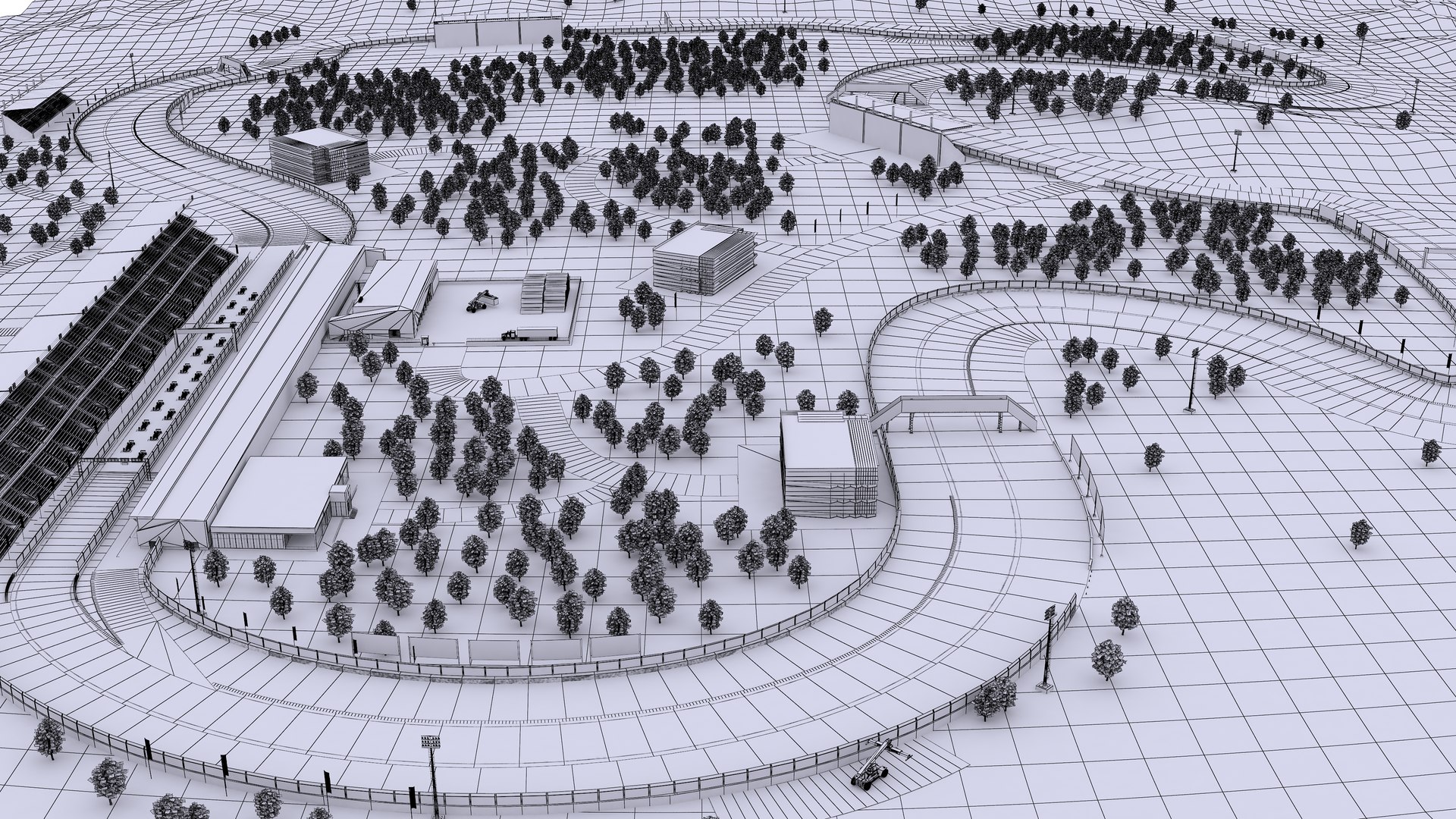 F1 Race Track 3D Model - TurboSquid 1562292