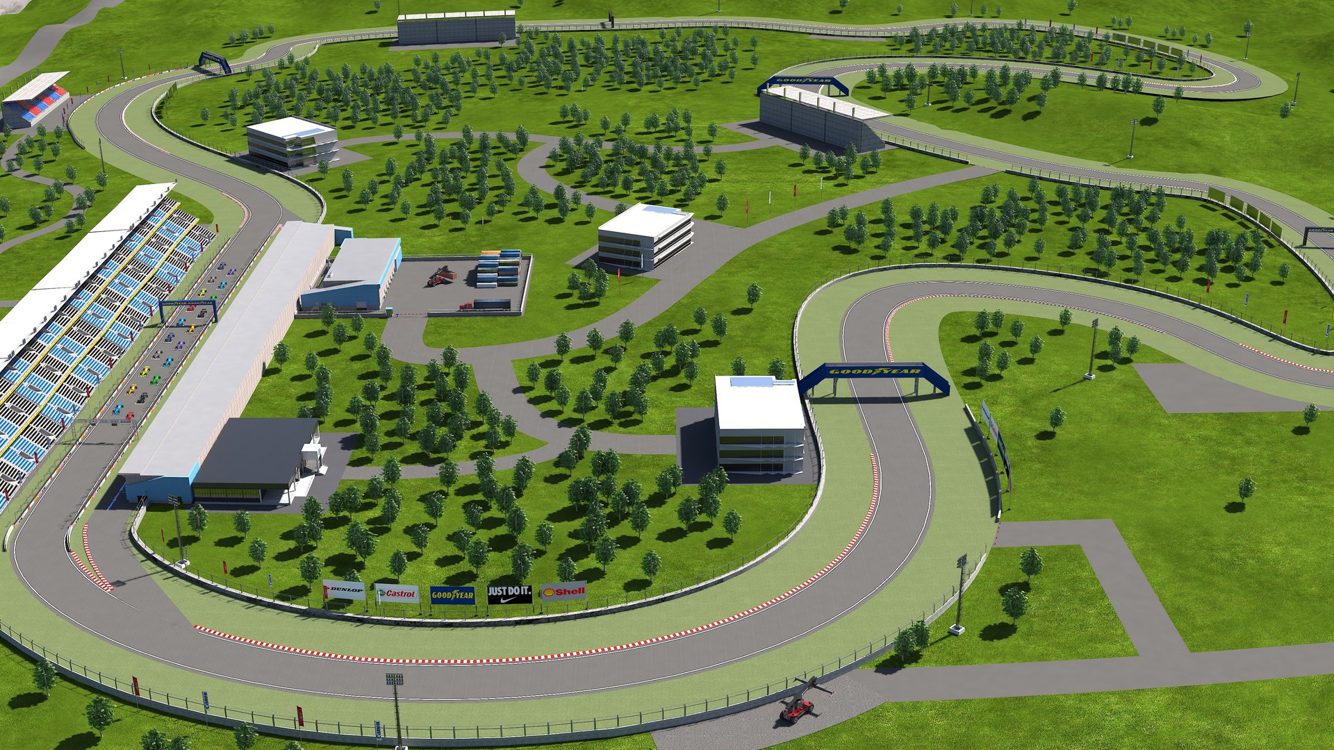 F1 Race Track 3D Model - TurboSquid 1562292
