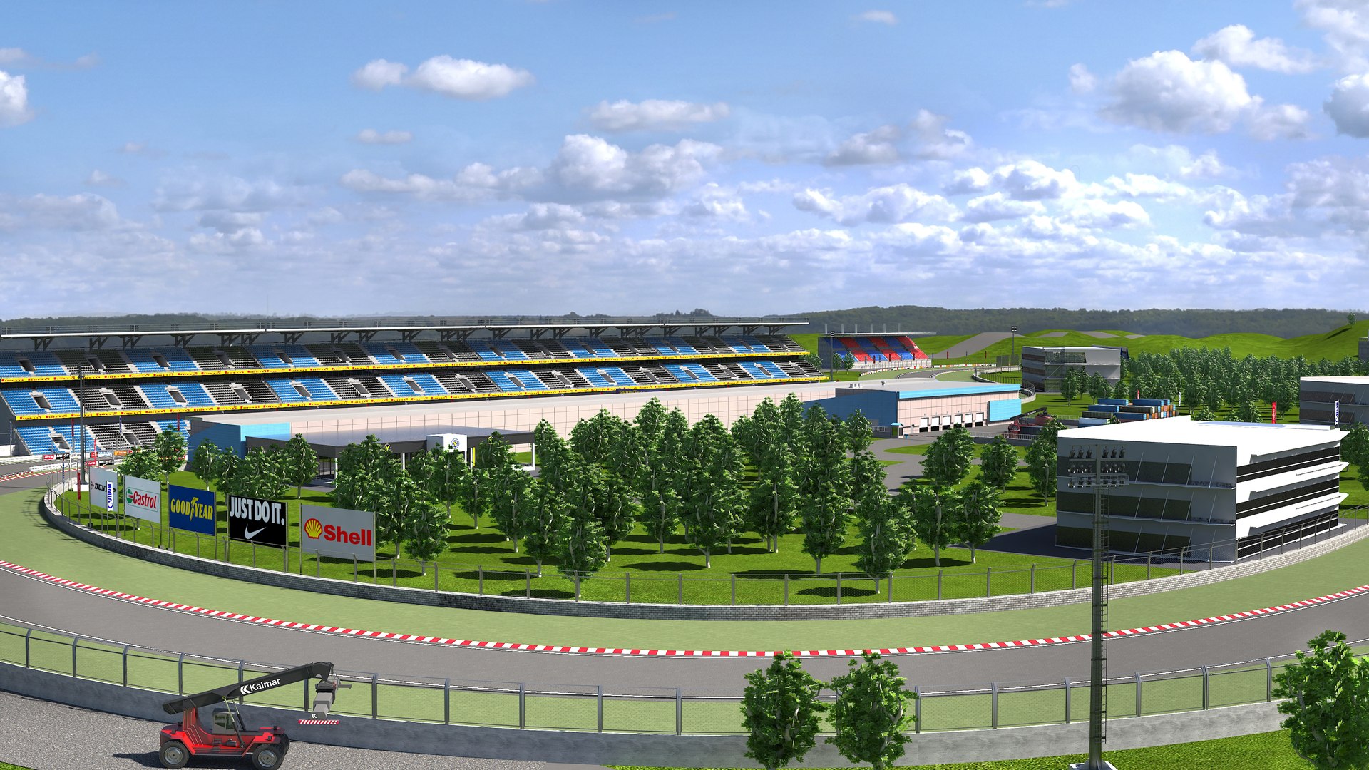F1 Race Track 3D Model - TurboSquid 1562292