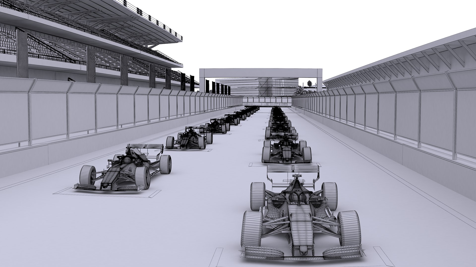 F1 Race Track 3D Model - TurboSquid 1562292