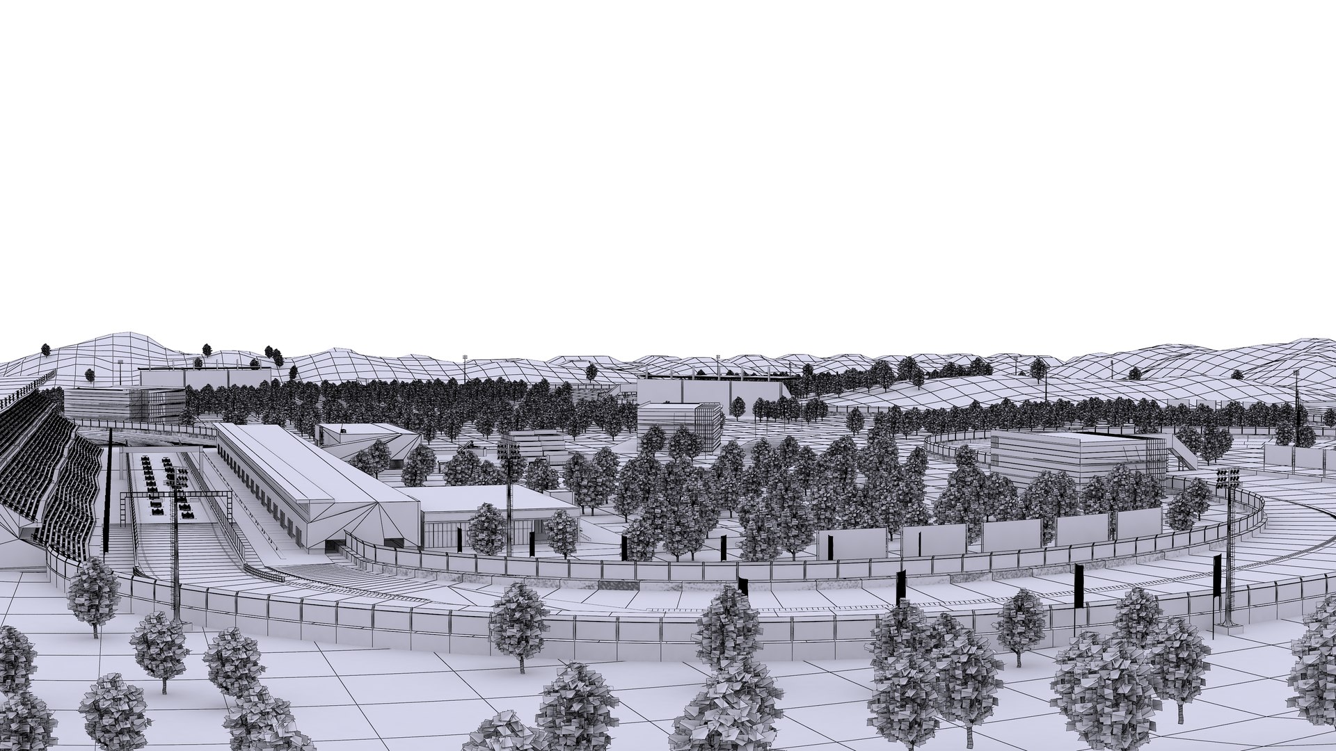 F1 Race Track 3D Model - TurboSquid 1562292