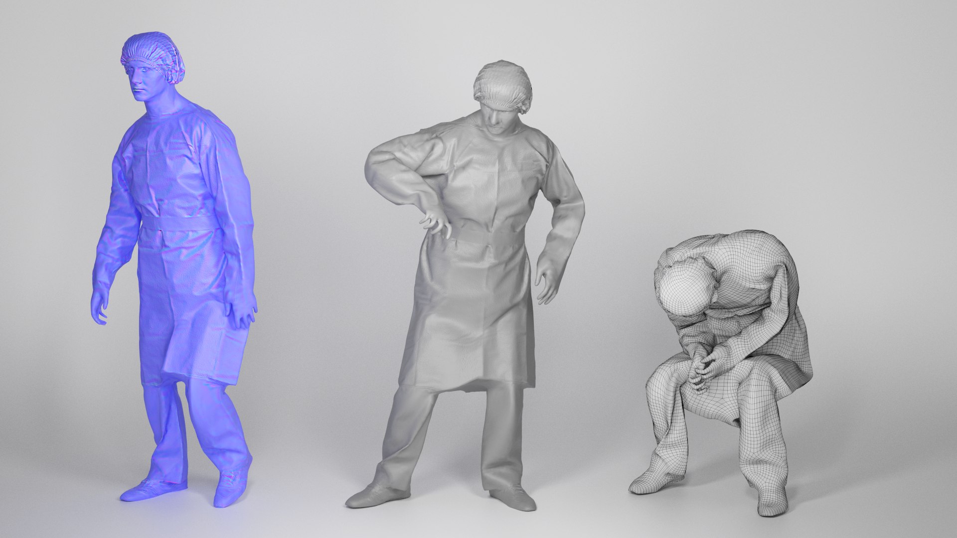 3D Adult Man Uniform Surgeon - TurboSquid 1521762