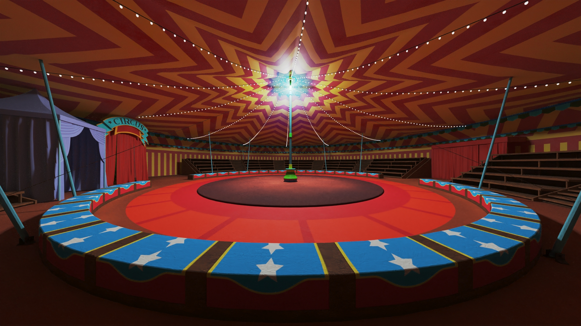 3D Circus Tent Interior - TurboSquid 2217496