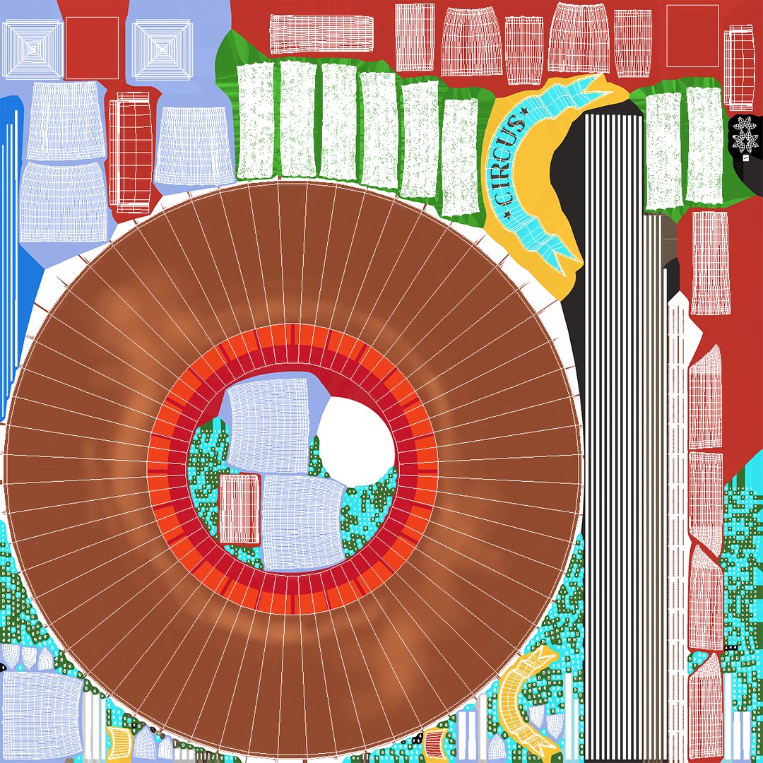 3D Circus Tent Interior - TurboSquid 2217496