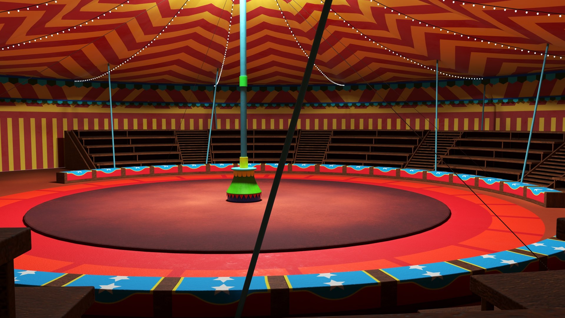 3D Circus Tent Interior - TurboSquid 2217496