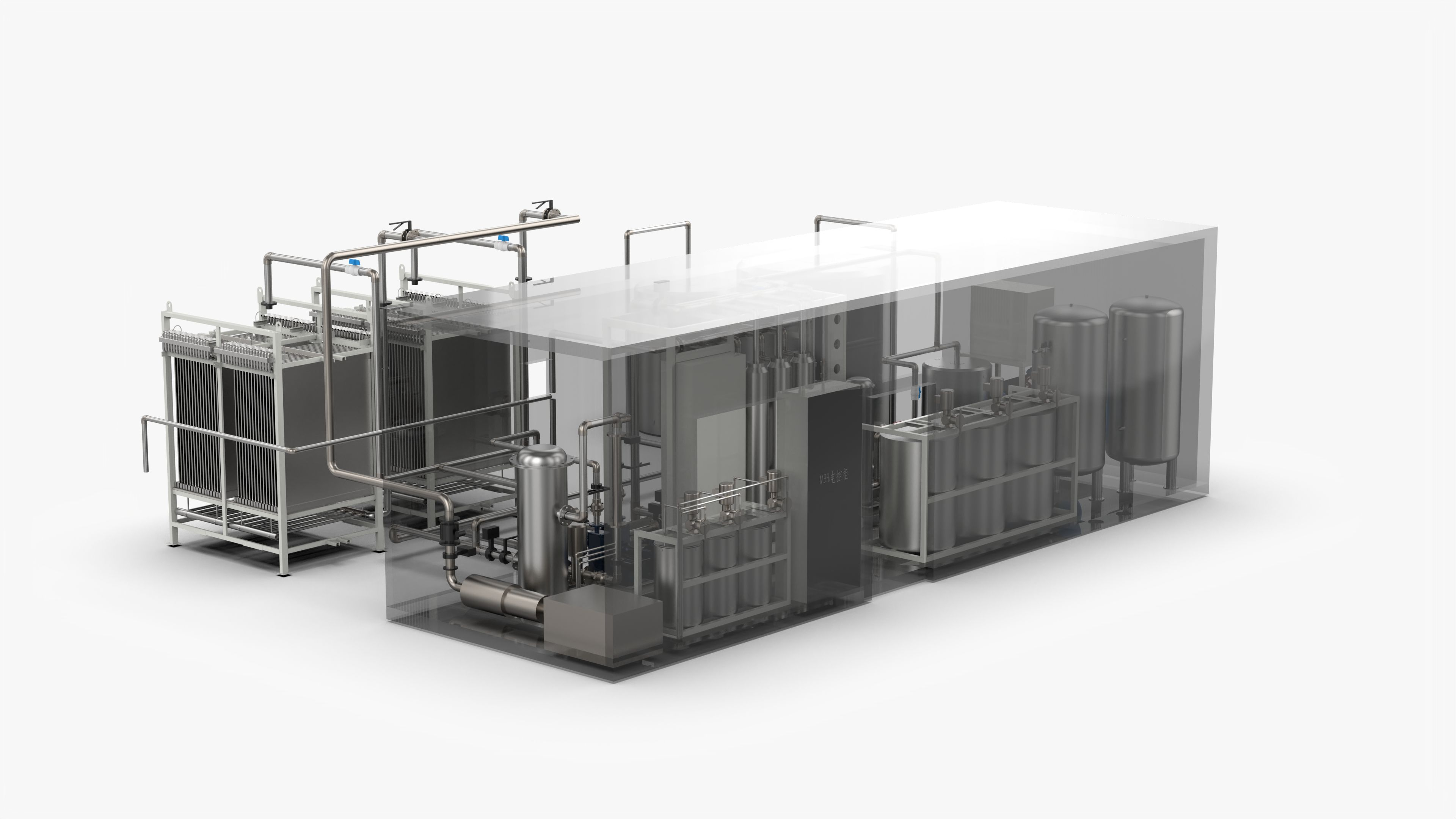 3D MBR Sewage Integrated Treatment System - TurboSquid 2009475