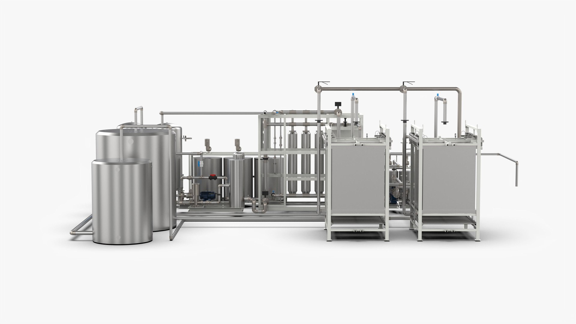 3D MBR Sewage Integrated Treatment System - TurboSquid 2009475