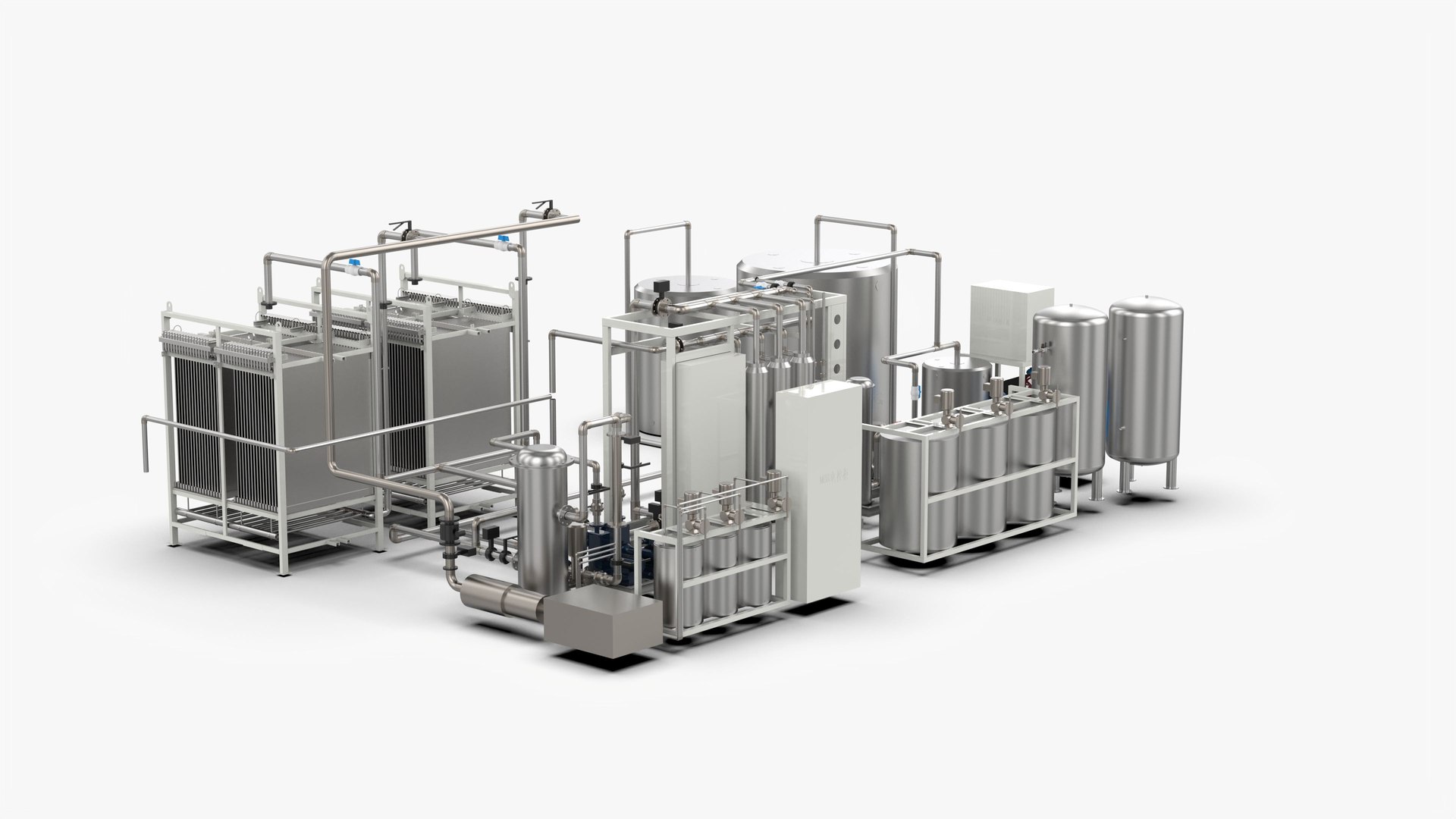 3D MBR Sewage Integrated Treatment System - TurboSquid 2009475