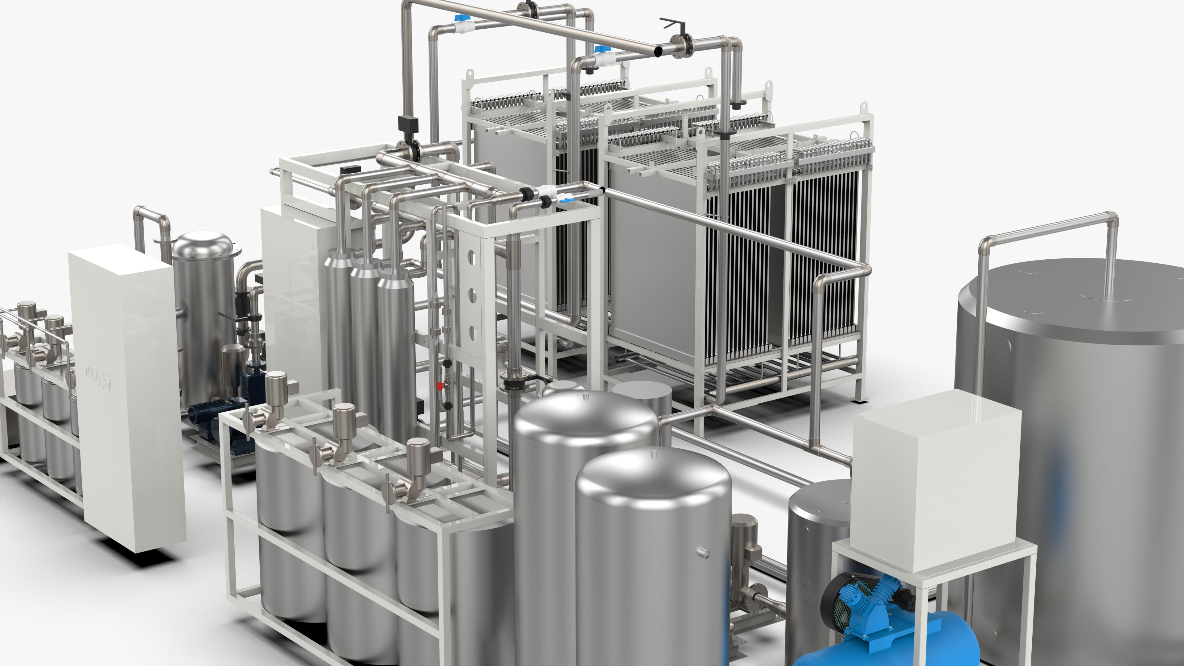 3D MBR Sewage Integrated Treatment System - TurboSquid 2009475