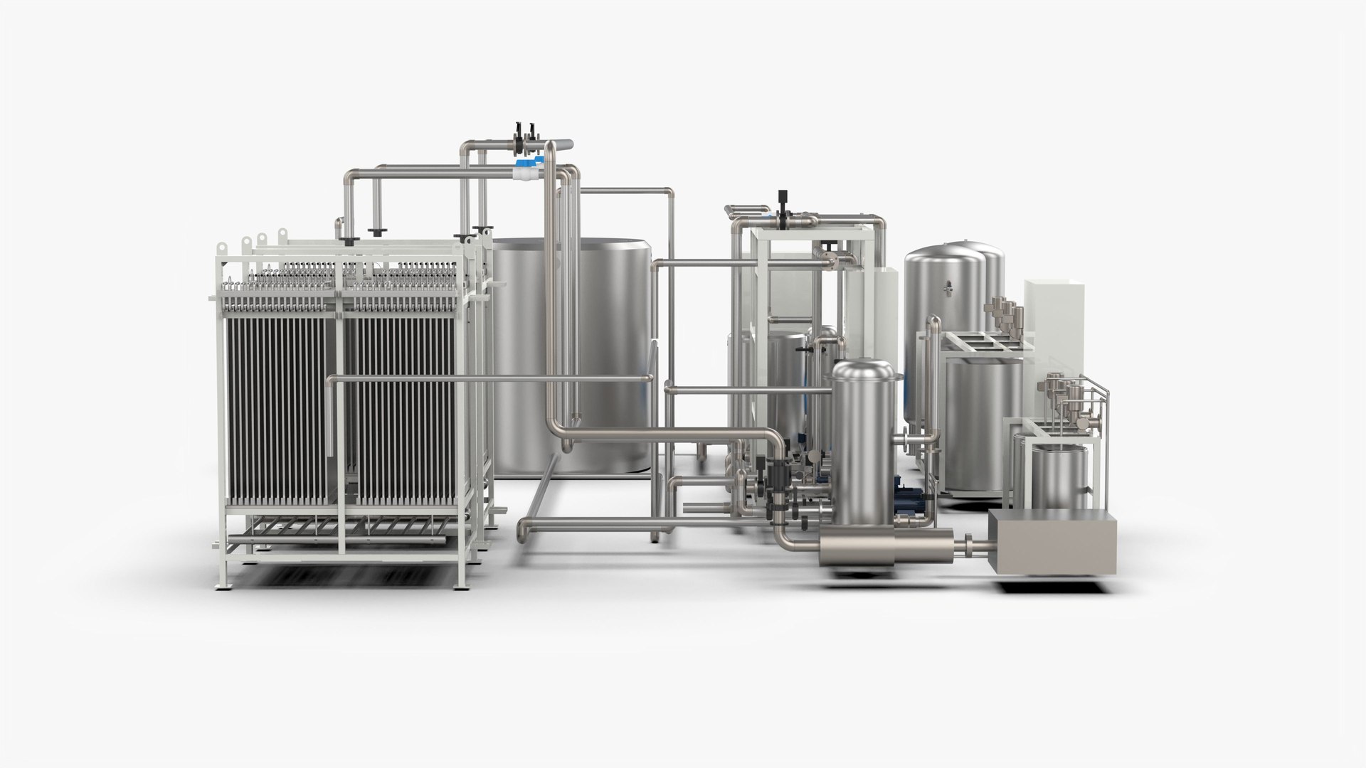 3D MBR Sewage Integrated Treatment System - TurboSquid 2009475