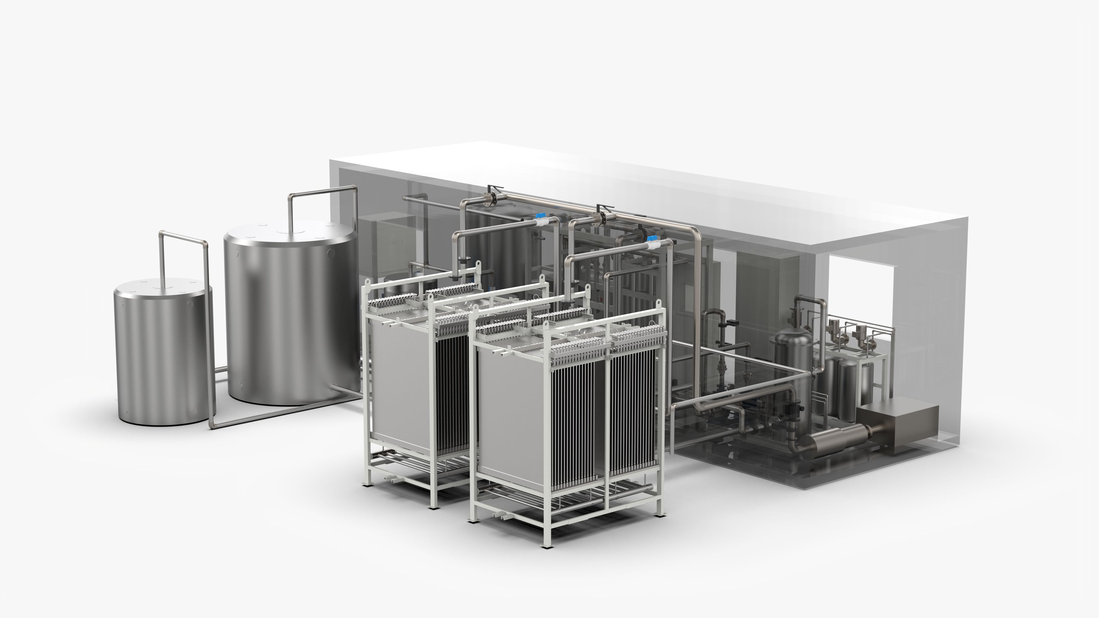 3D MBR Sewage Integrated Treatment System - TurboSquid 2009475