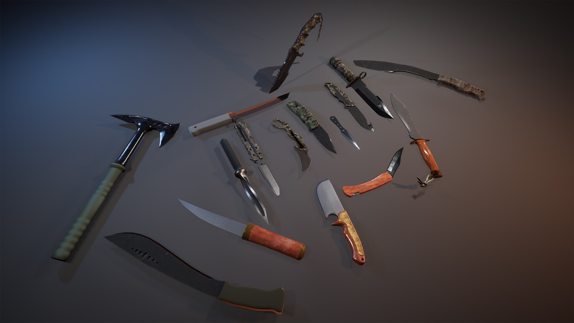 Knives 16 Assets 3D Model - TurboSquid 2108383