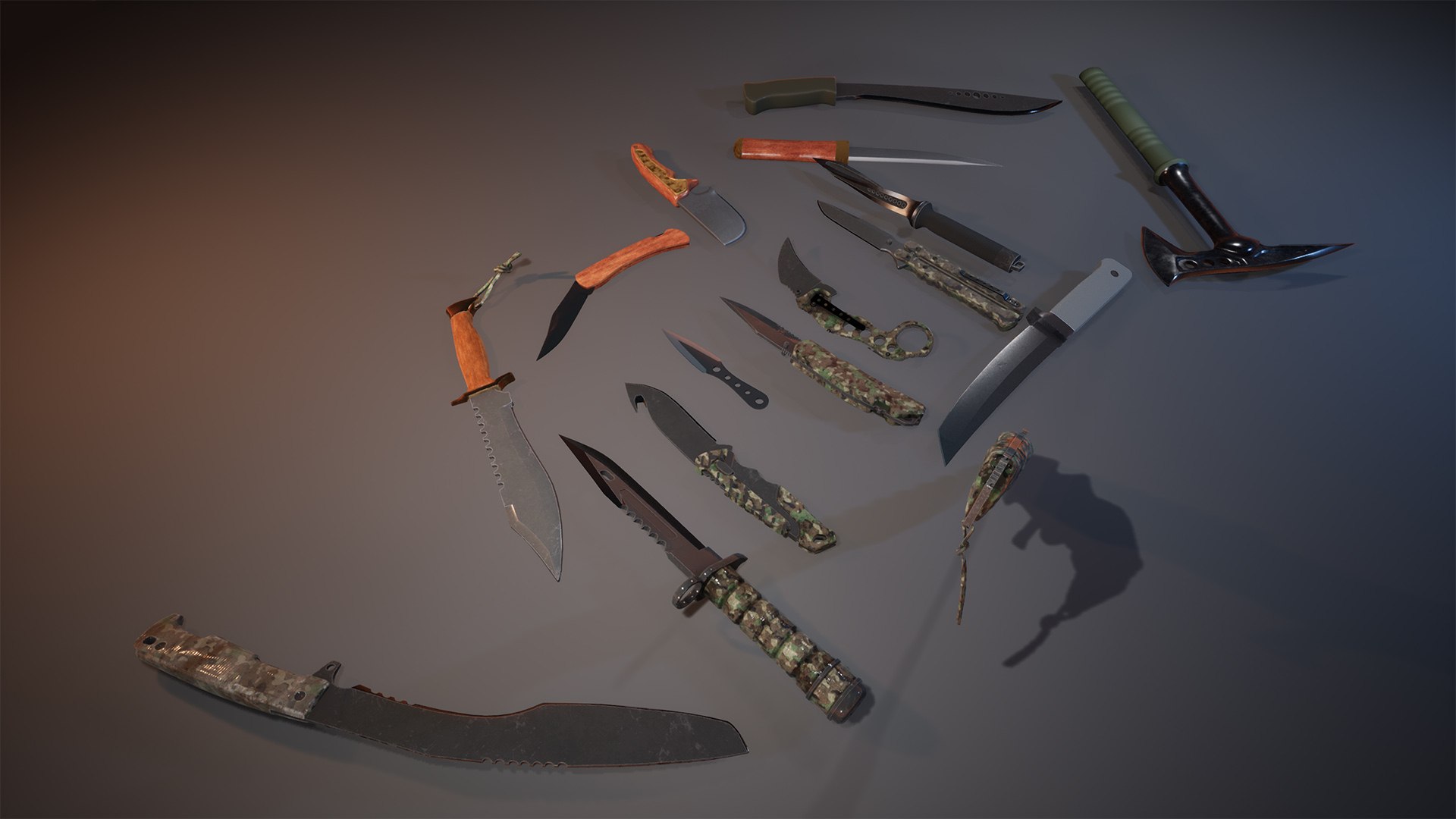 Knives 16 Assets 3D Model - TurboSquid 2108383