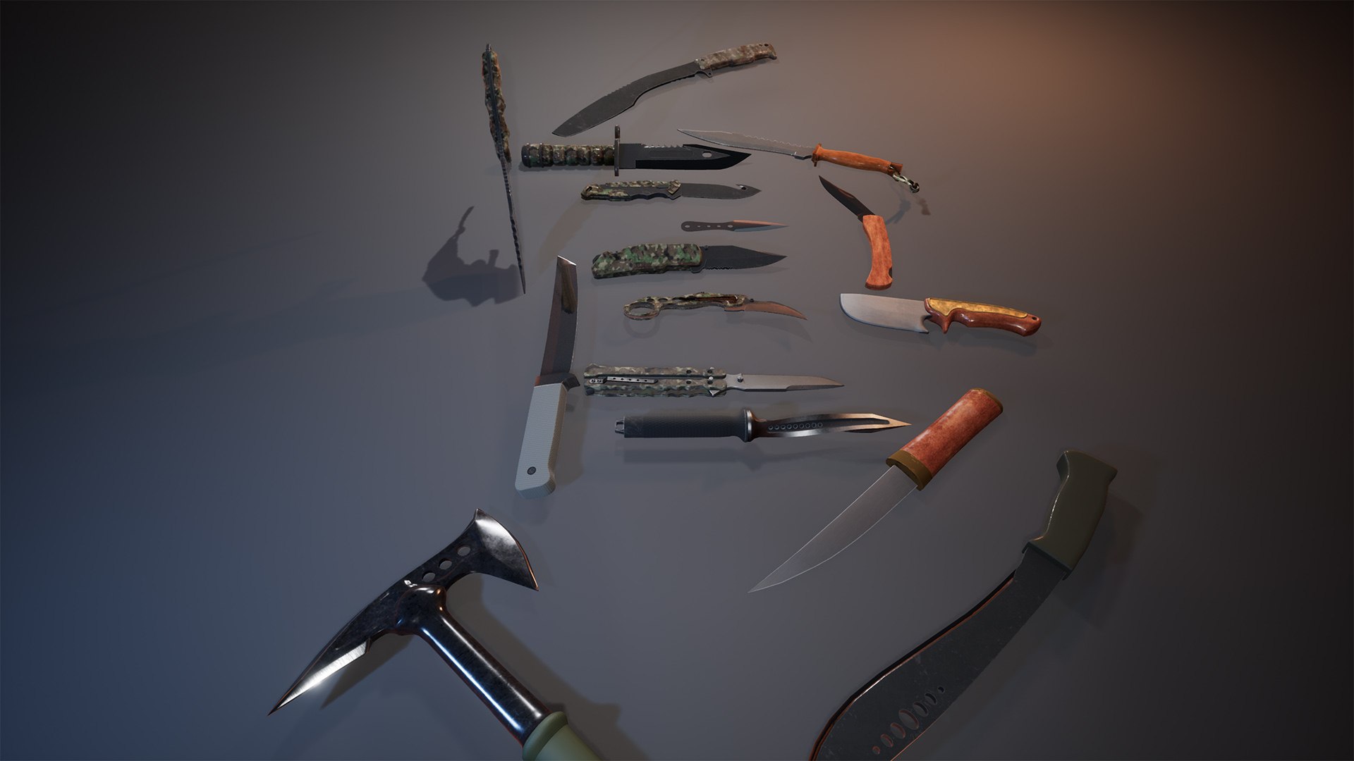 Knives 16 Assets 3D Model - TurboSquid 2108383