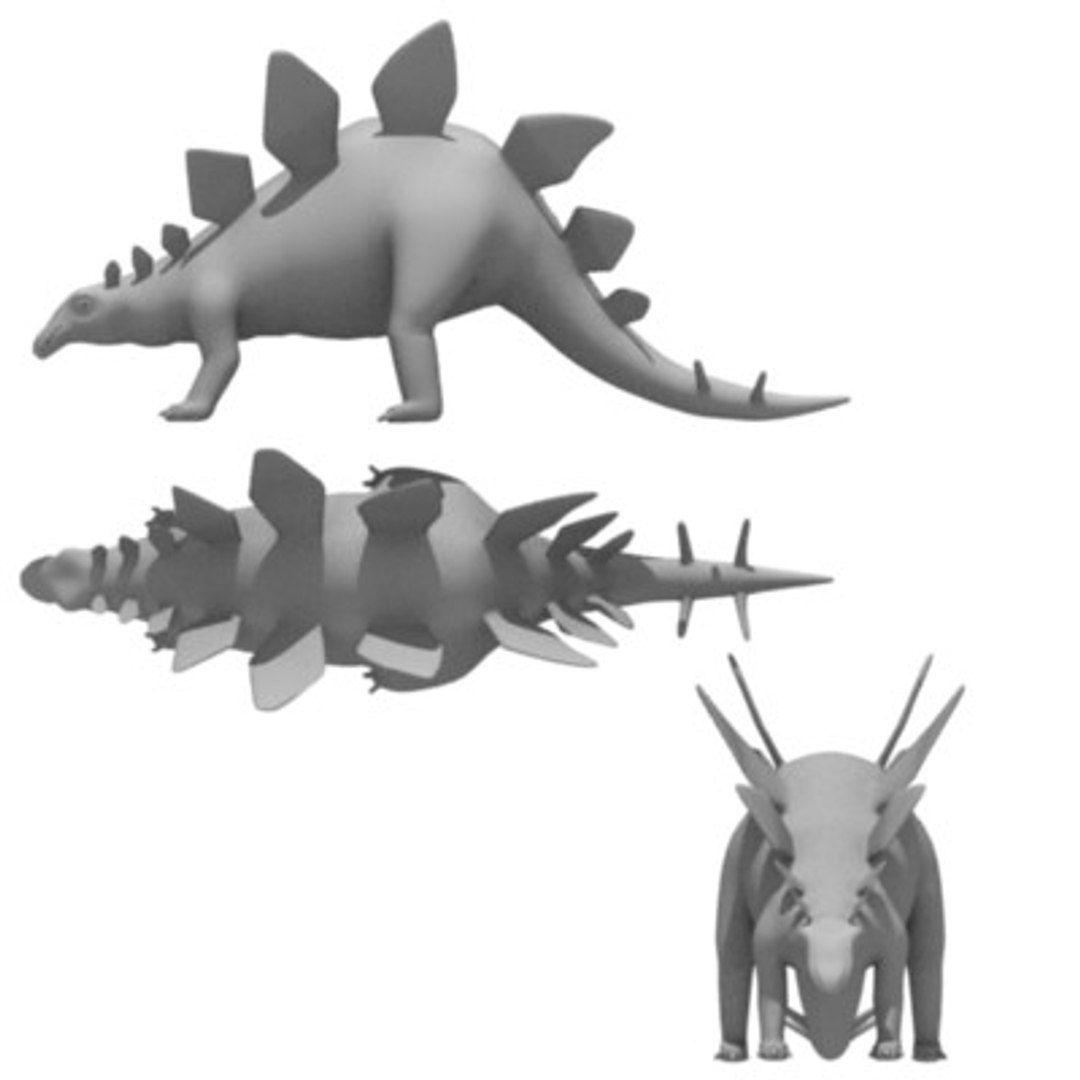 dinosaur stegosaurus 3d model