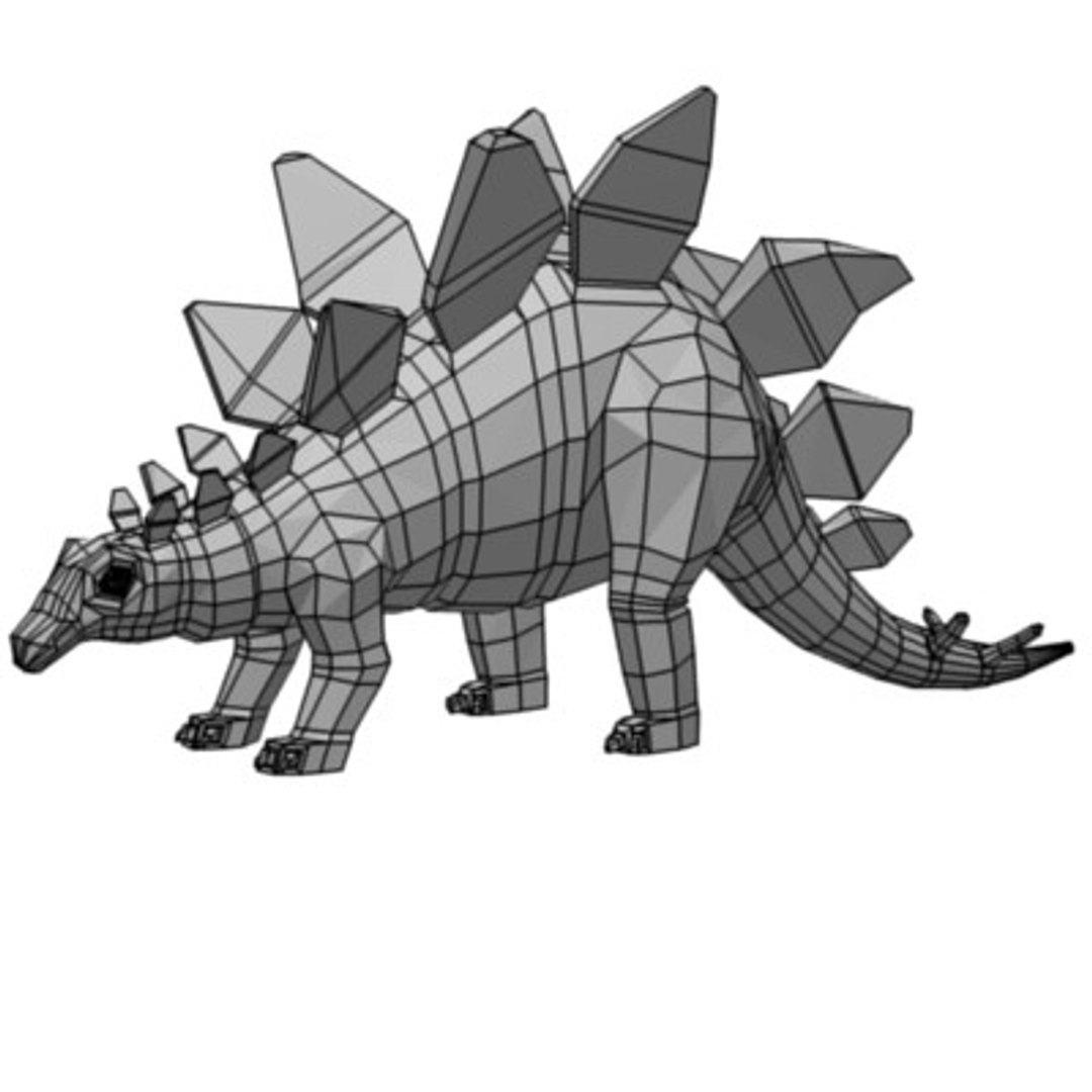 dinosaur stegosaurus 3d model