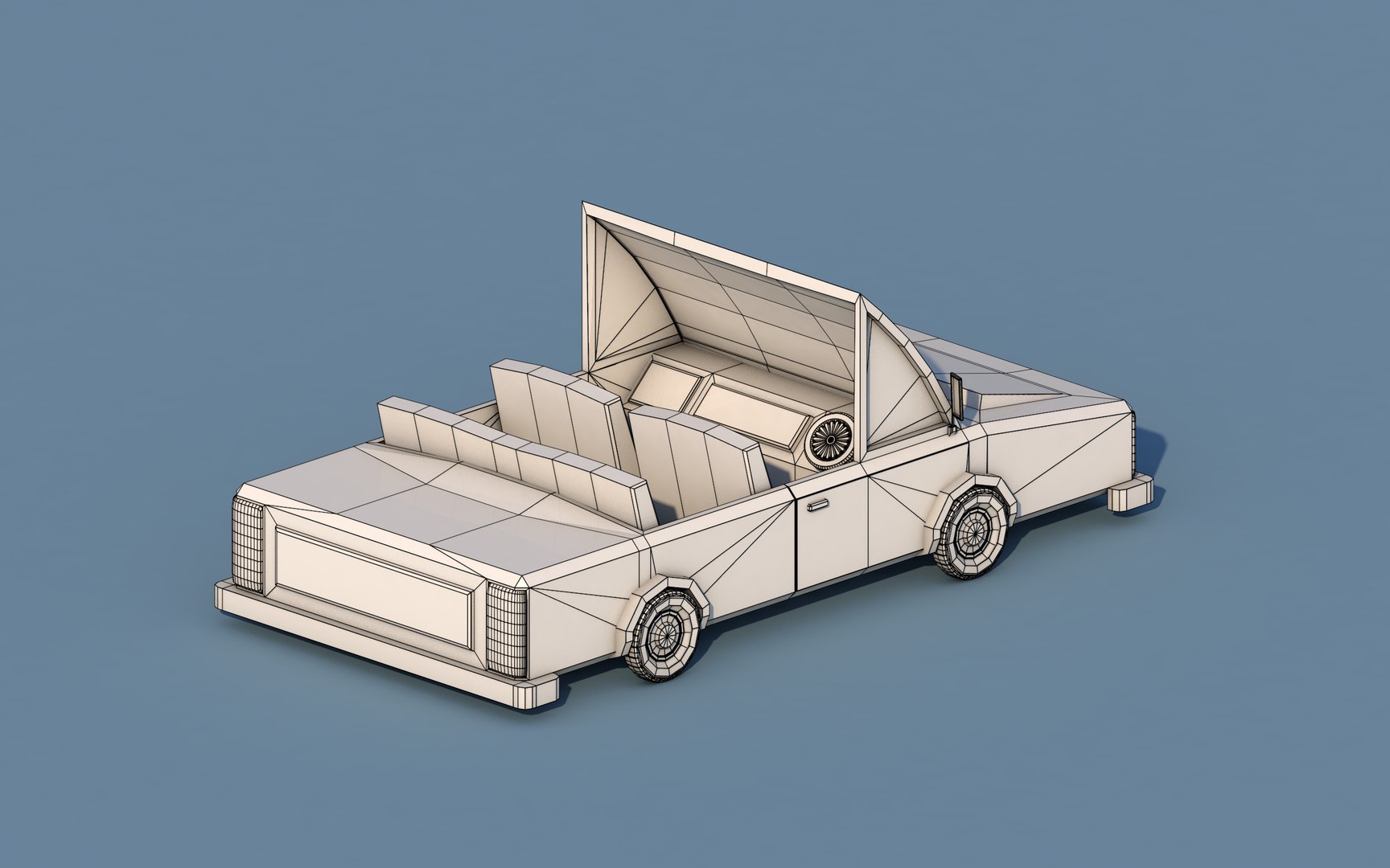 Car Cartoon Open 3D Model - TurboSquid 1343835