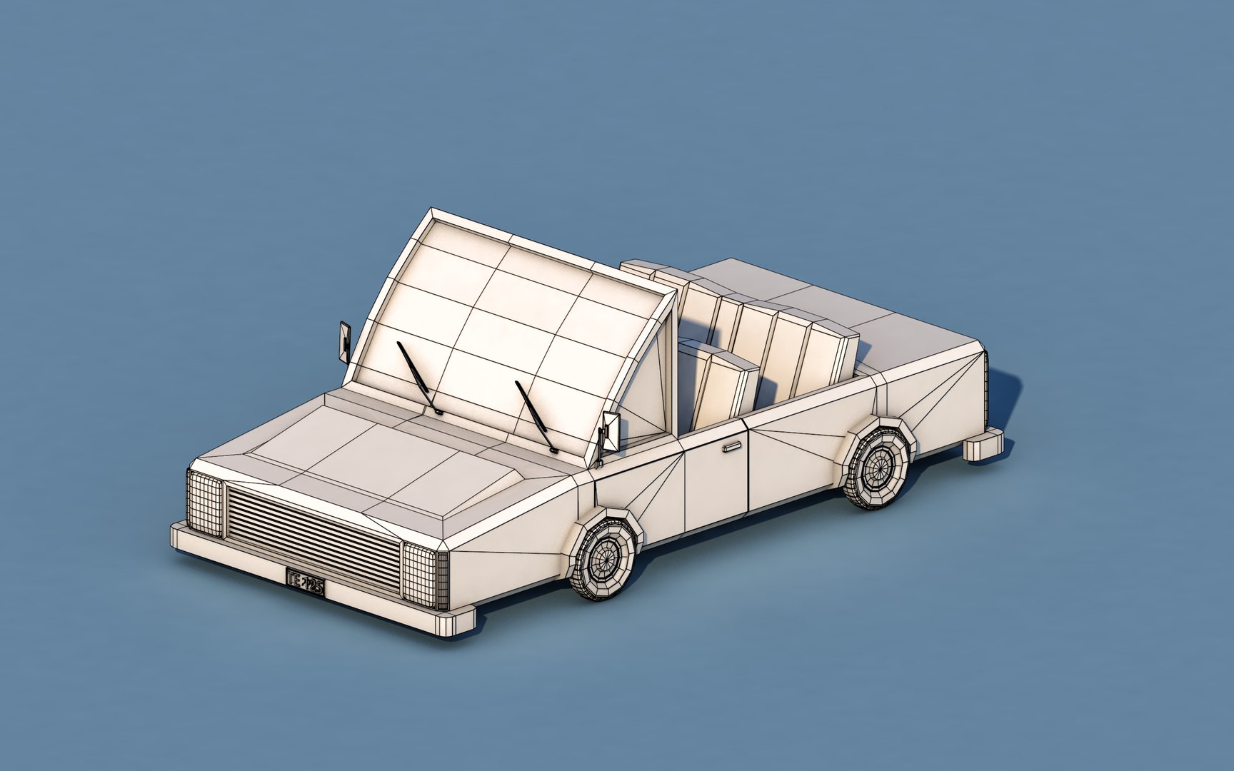 Car Cartoon Open 3D Model - TurboSquid 1343835