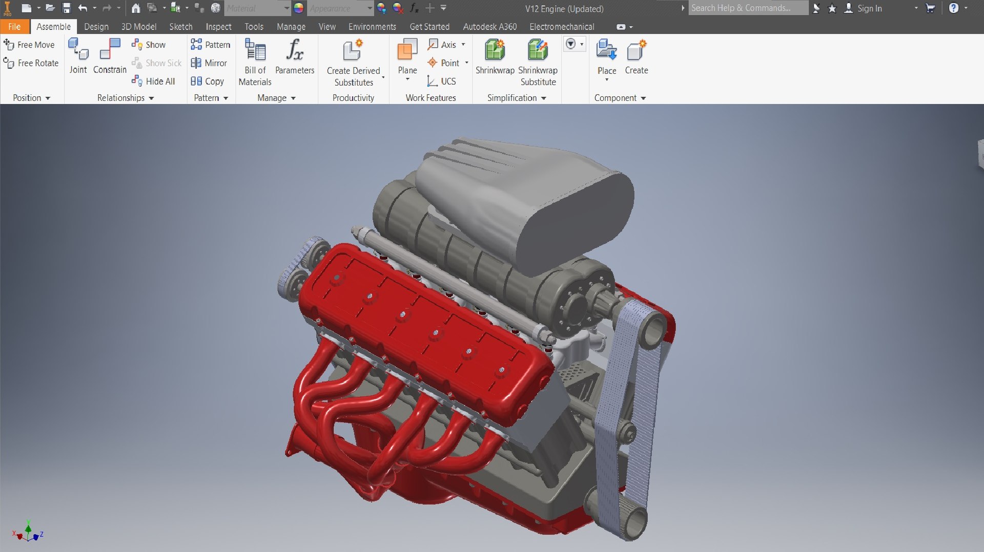 3D V12 Turbocompressor Engine - TurboSquid 2319262