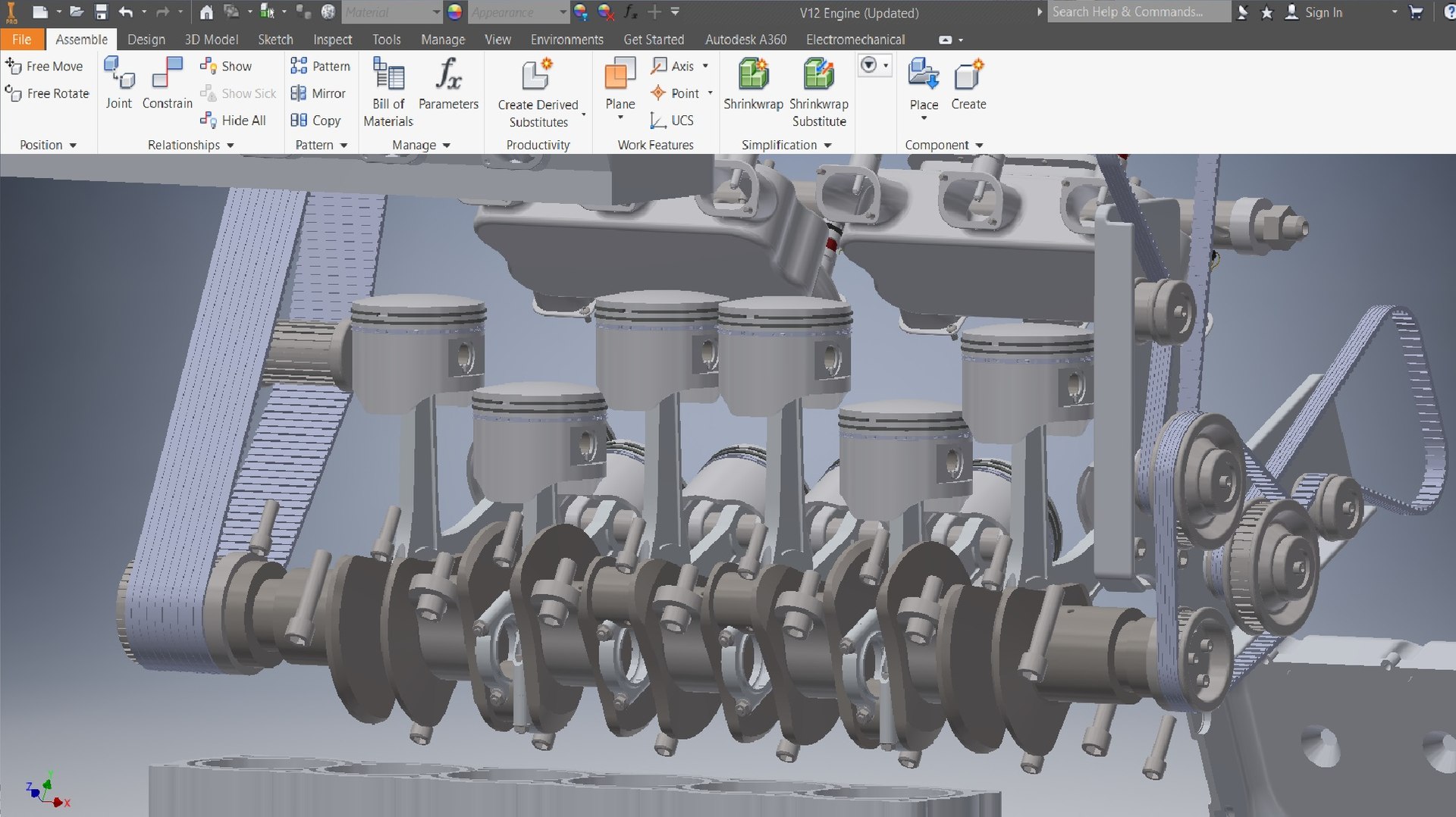 3D V12 Turbocompressor Engine - TurboSquid 2319262