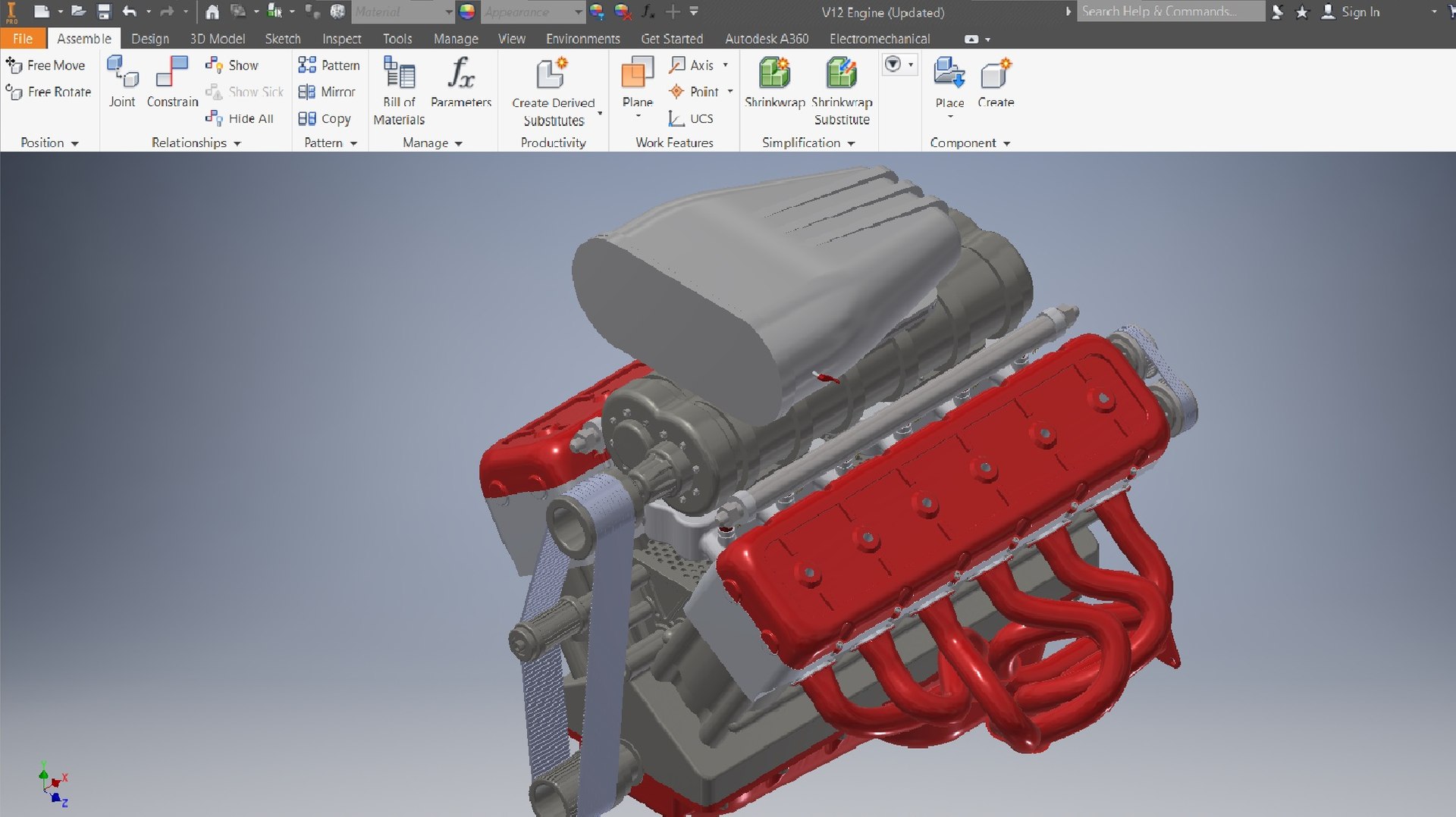 3D V12 Turbocompressor Engine - TurboSquid 2319262