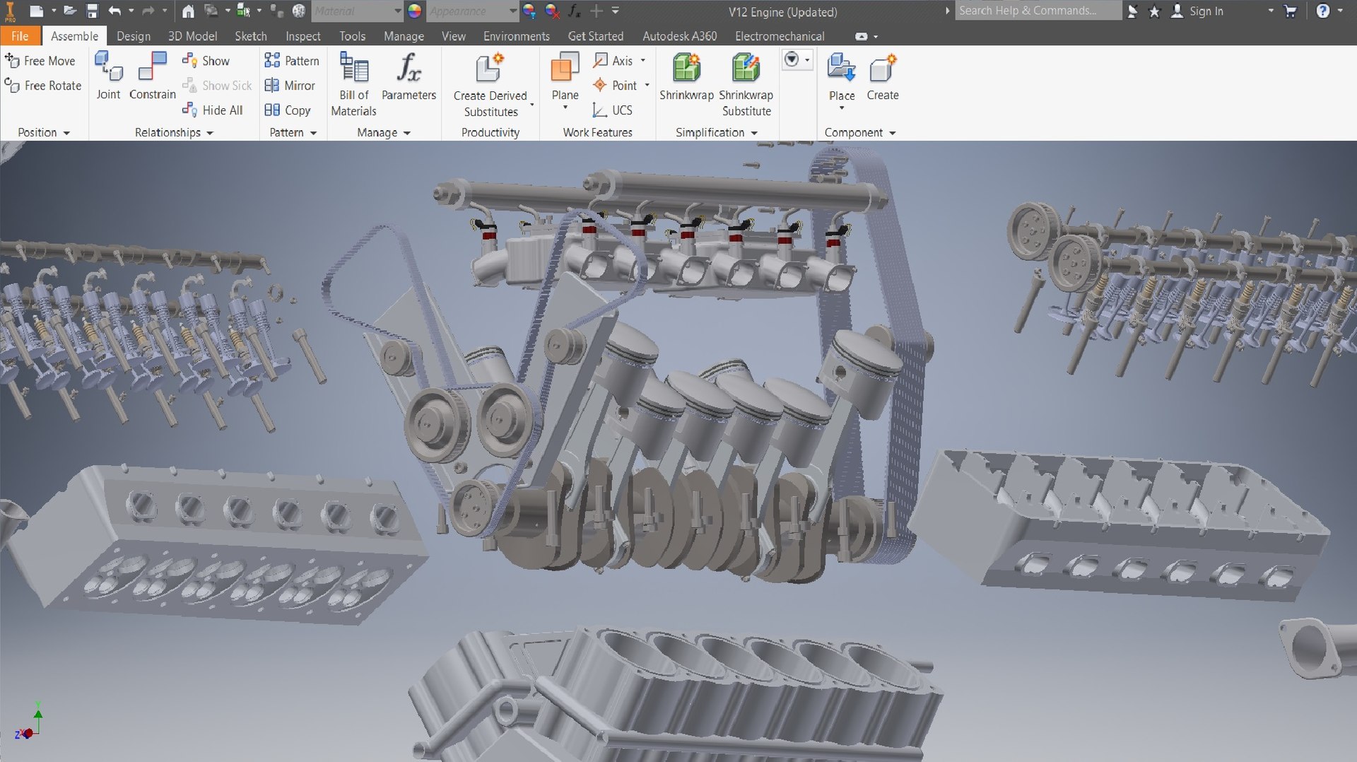 3D V12 Turbocompressor Engine - TurboSquid 2319262