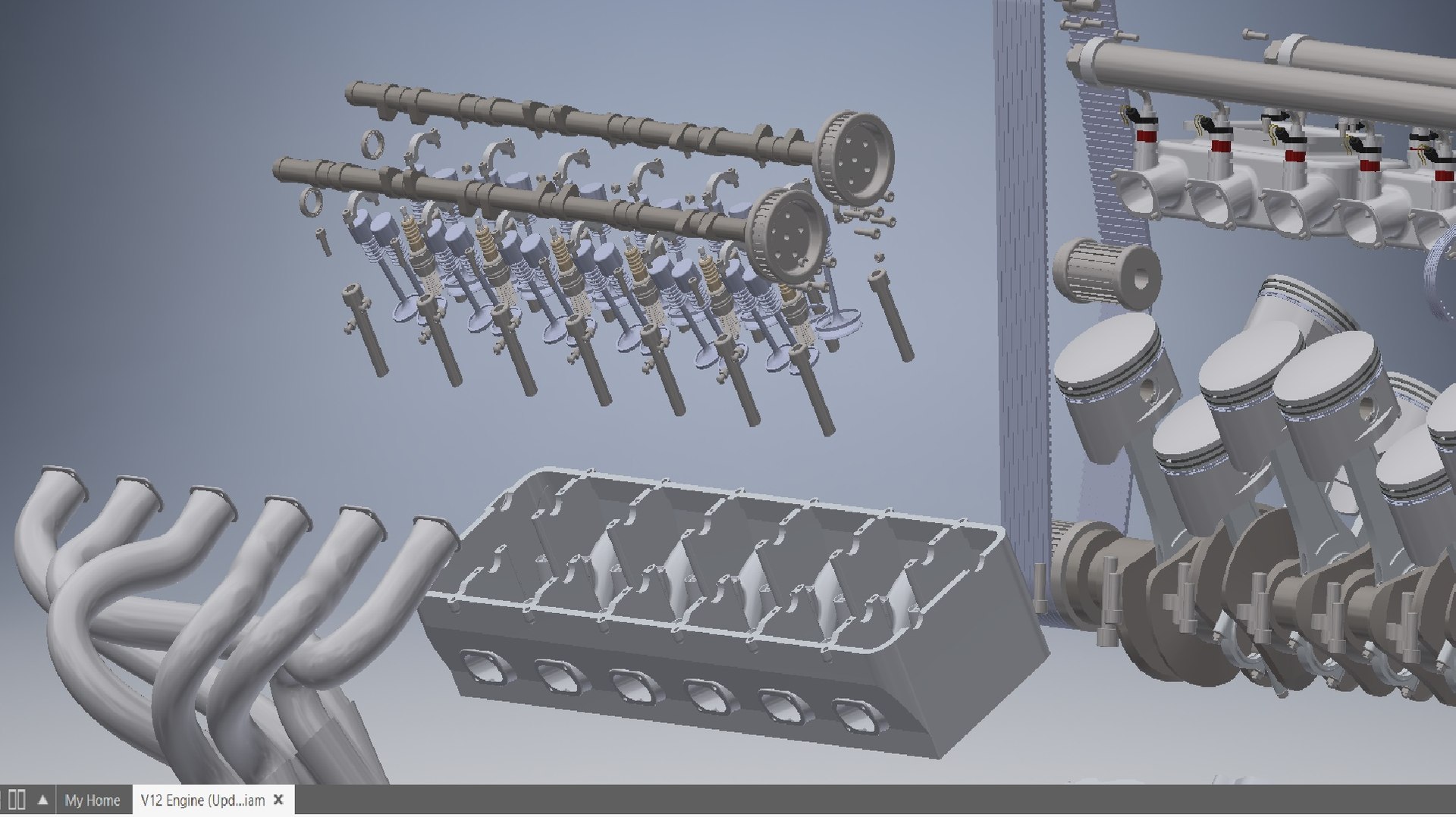 3D V12 Turbocompressor Engine - TurboSquid 2319262