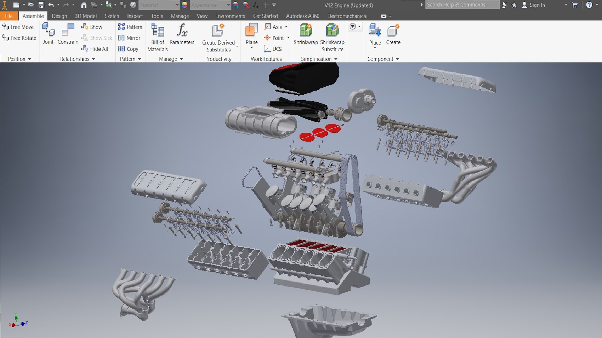 3D V12 Turbocompressor Engine - TurboSquid 2319262