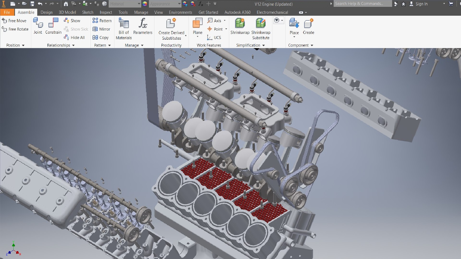 3D V12 Turbocompressor Engine - TurboSquid 2319262