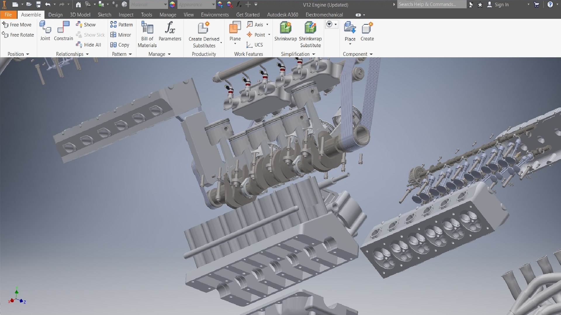 3D V12 Turbocompressor Engine - TurboSquid 2319262