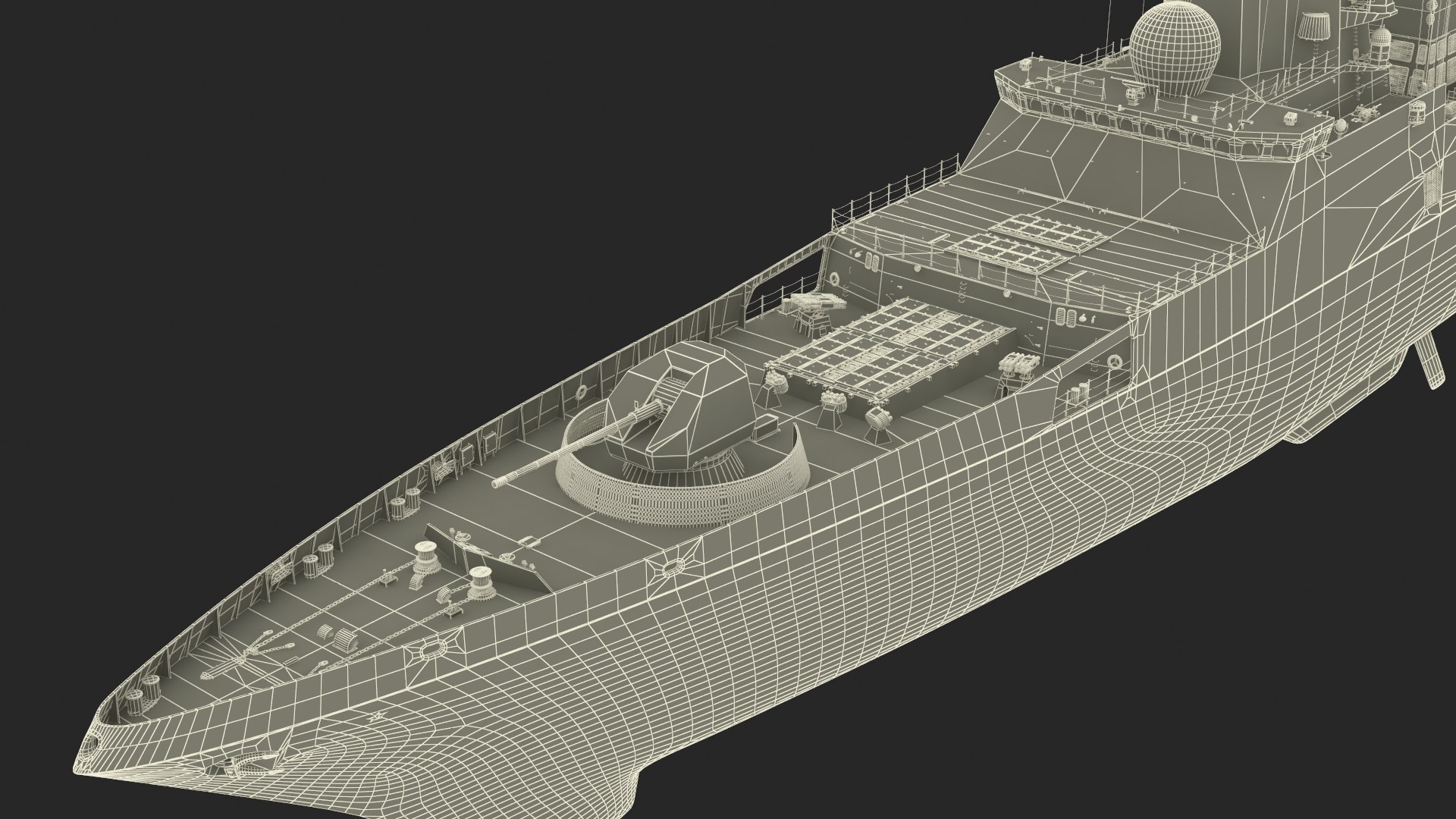 Advanced Naval Frigate Project 22350 3D Model - TurboSquid 2386391