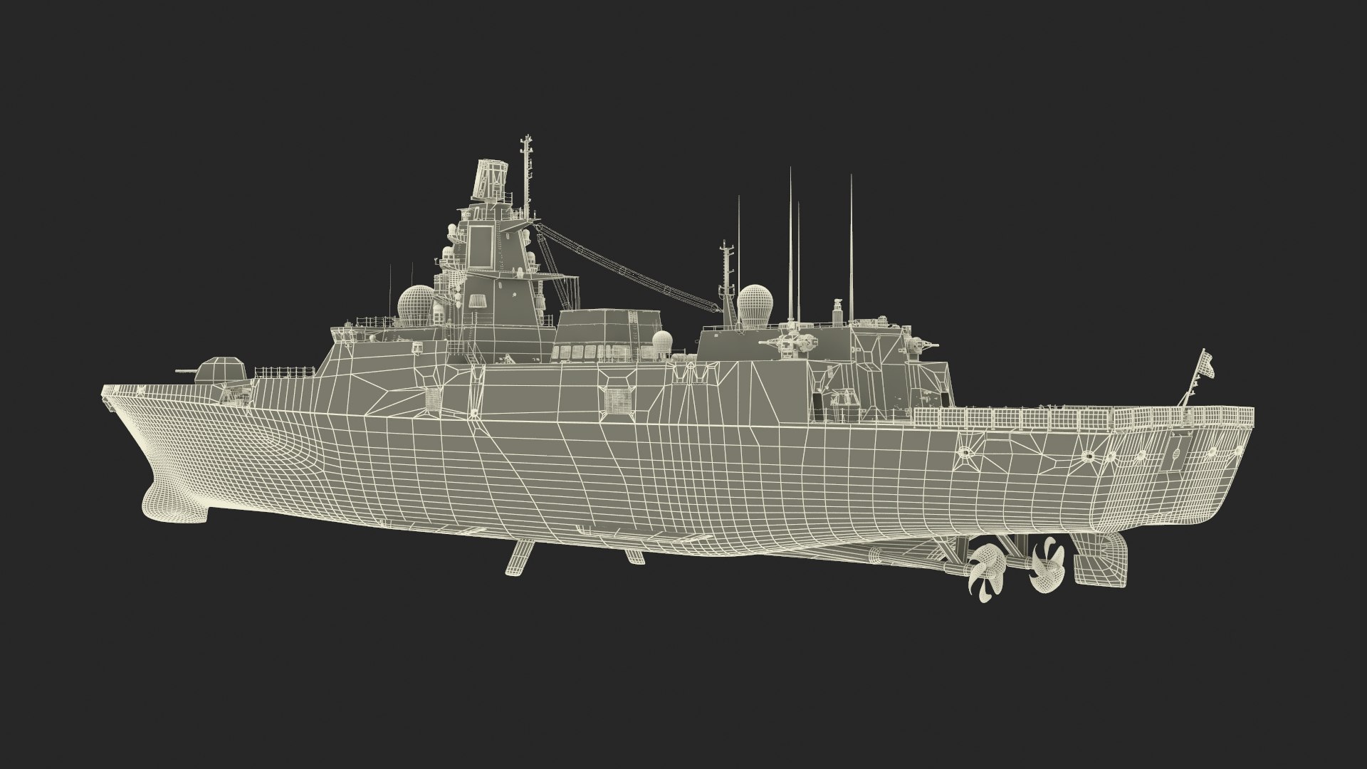 Advanced Naval Frigate Project 22350 3D Model - TurboSquid 2386391