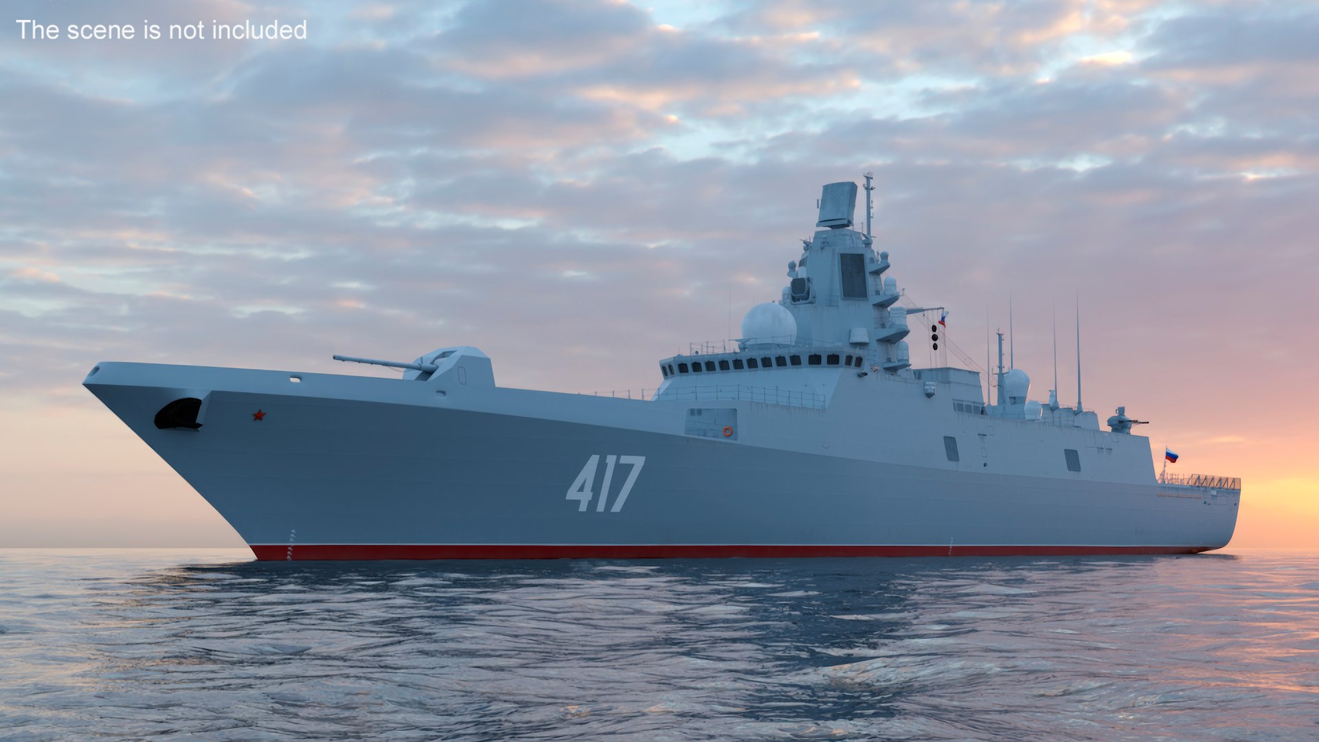 Advanced Naval Frigate Project 22350 3D Model - TurboSquid 2386391