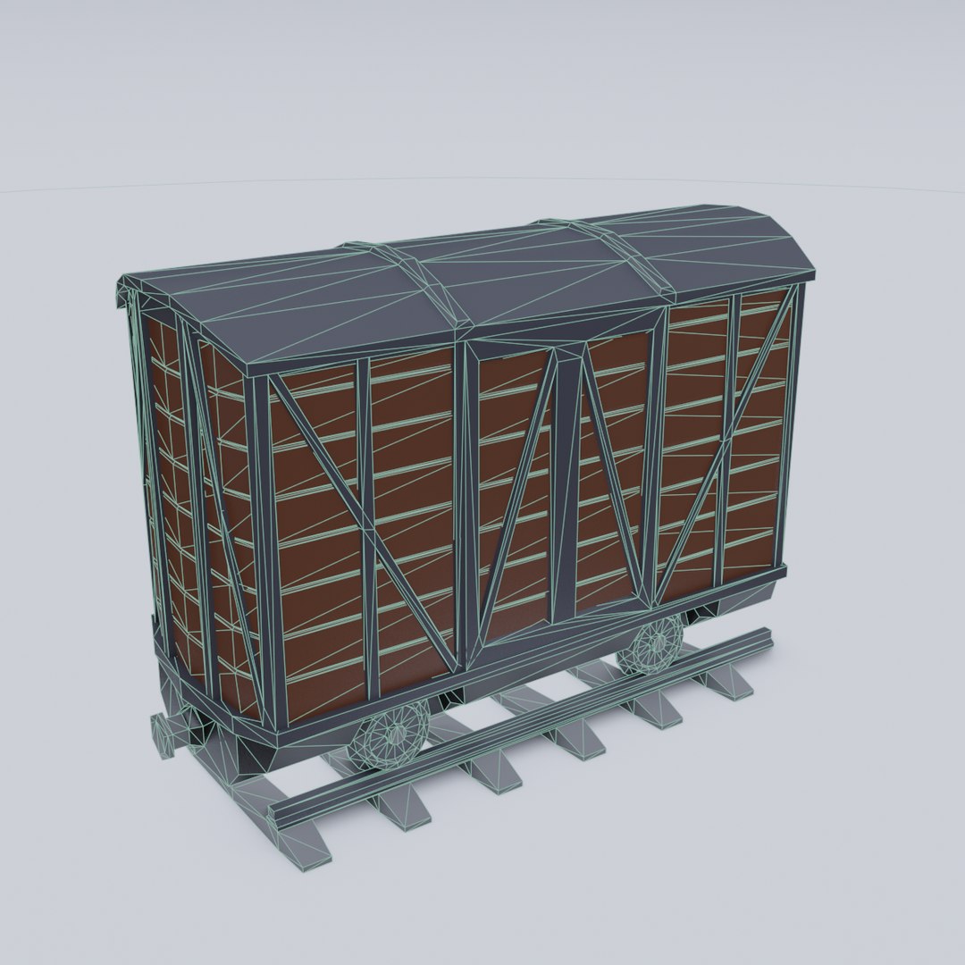 Freight Wagon 3D Model - TurboSquid 1542176