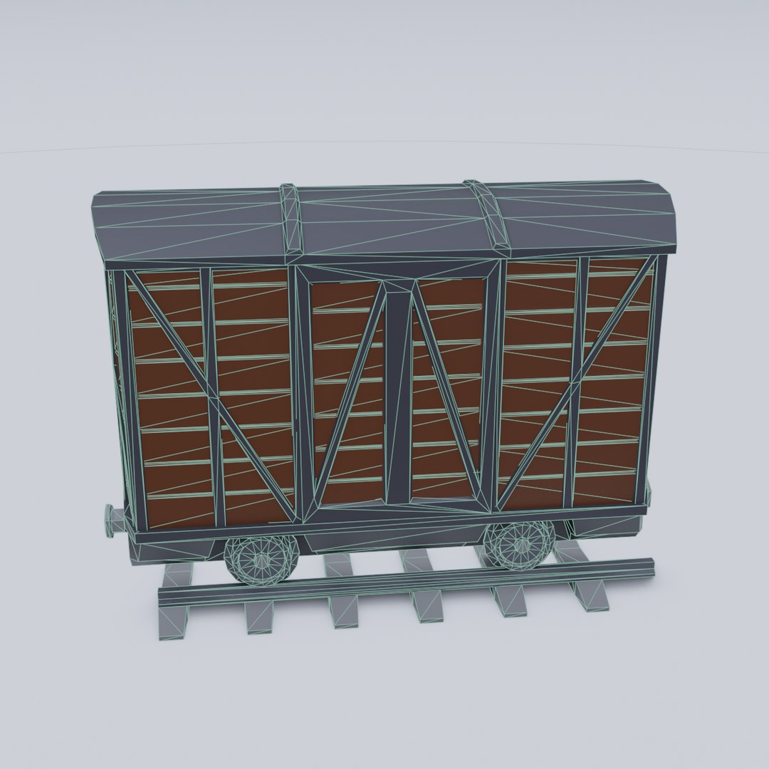 Freight Wagon 3D Model - TurboSquid 1542176