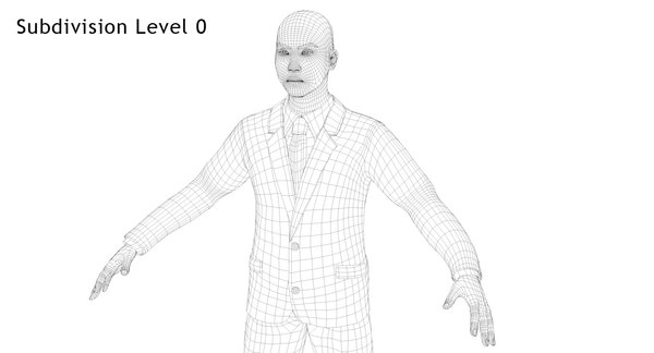 3ds max male character rigged