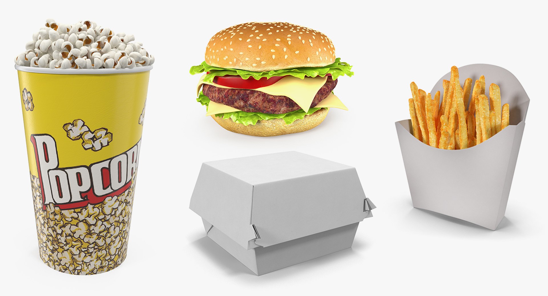 3D Fast Food - TurboSquid 1415366