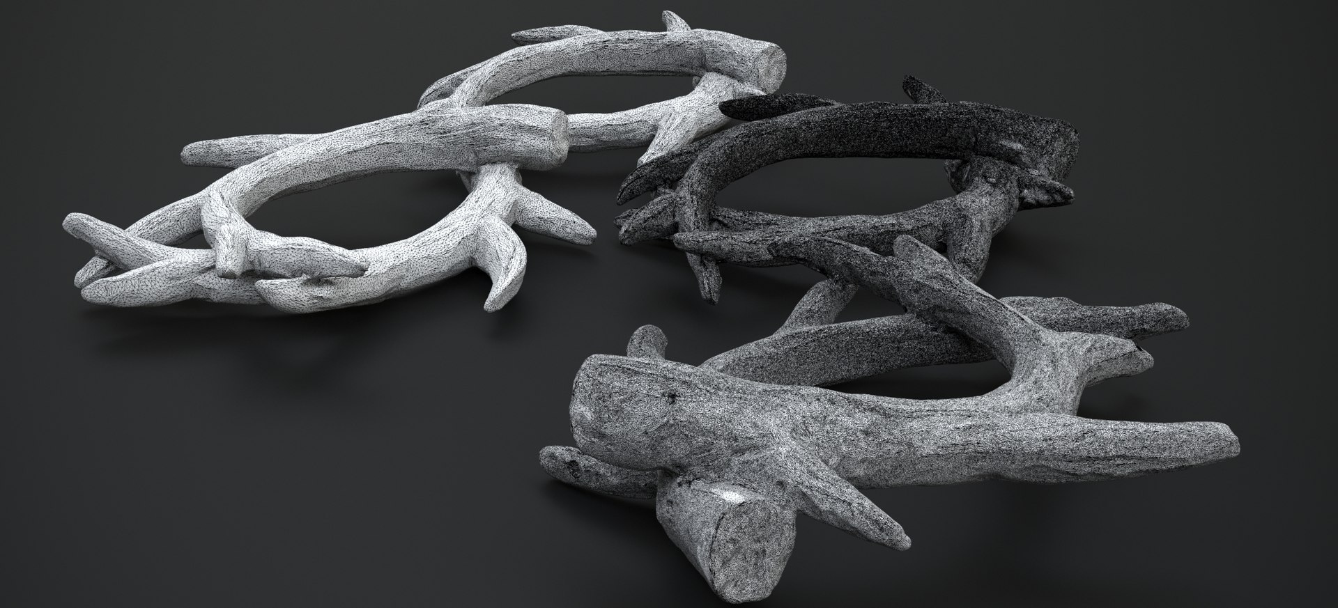 3D Model REINDEER ANTLERS 2022 RAW - TurboSquid 1993236