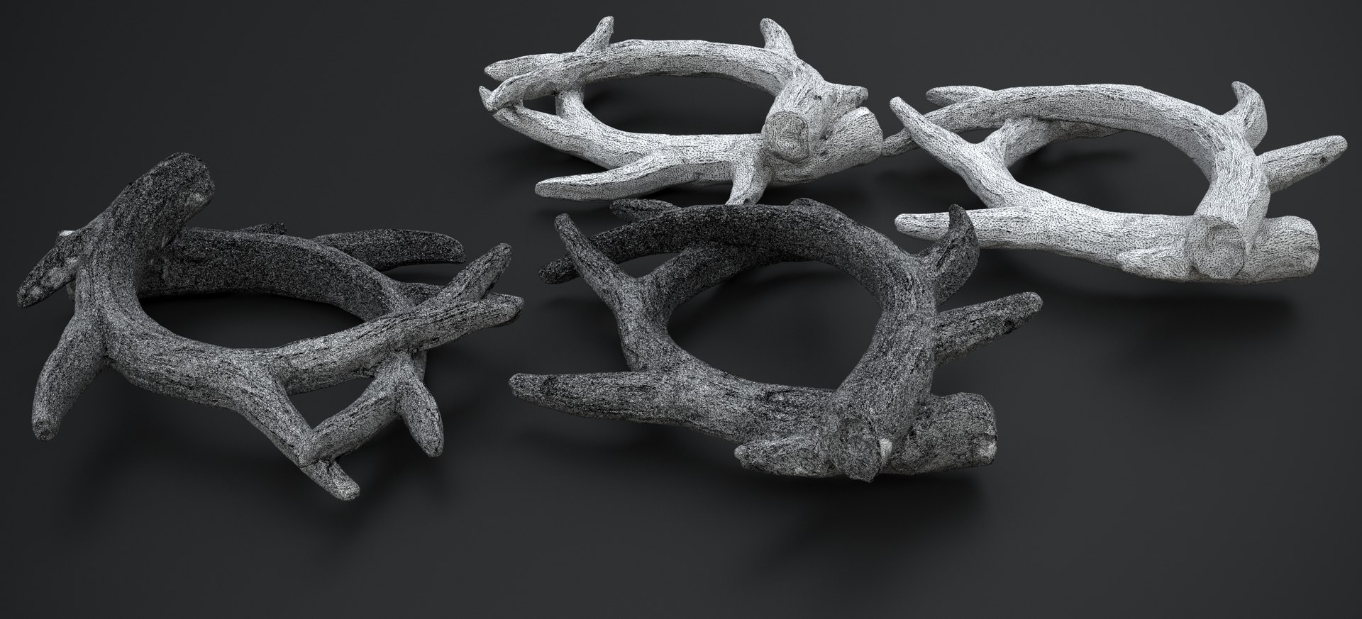 3D Model REINDEER ANTLERS 2022 RAW - TurboSquid 1993236
