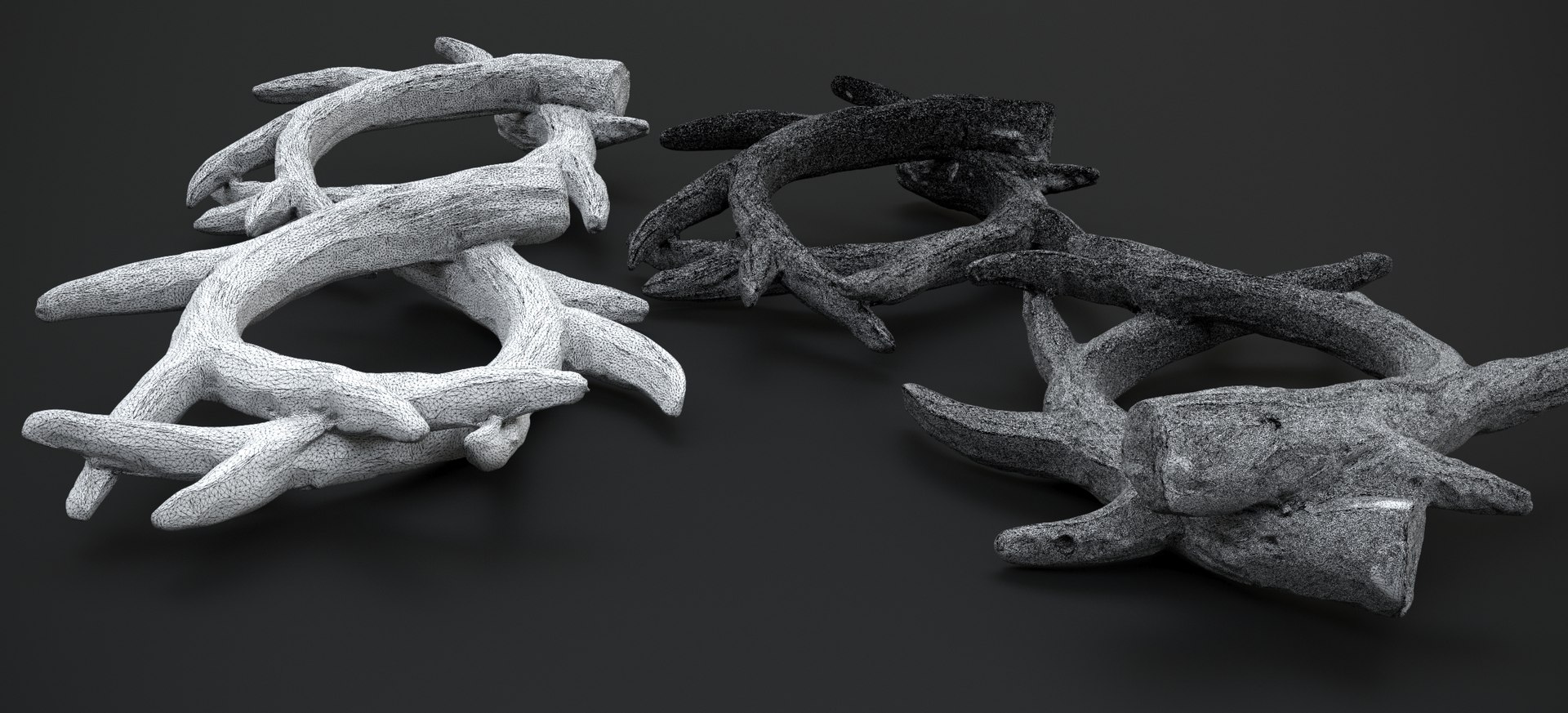3D Model REINDEER ANTLERS 2022 RAW - TurboSquid 1993236