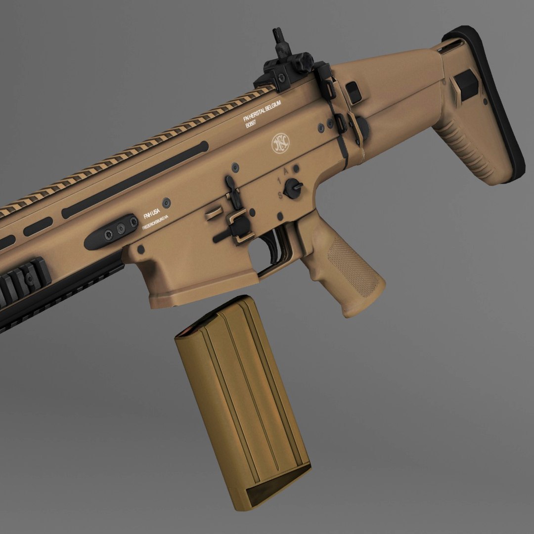 3ds Max Assault Rifle Fn Scar-h