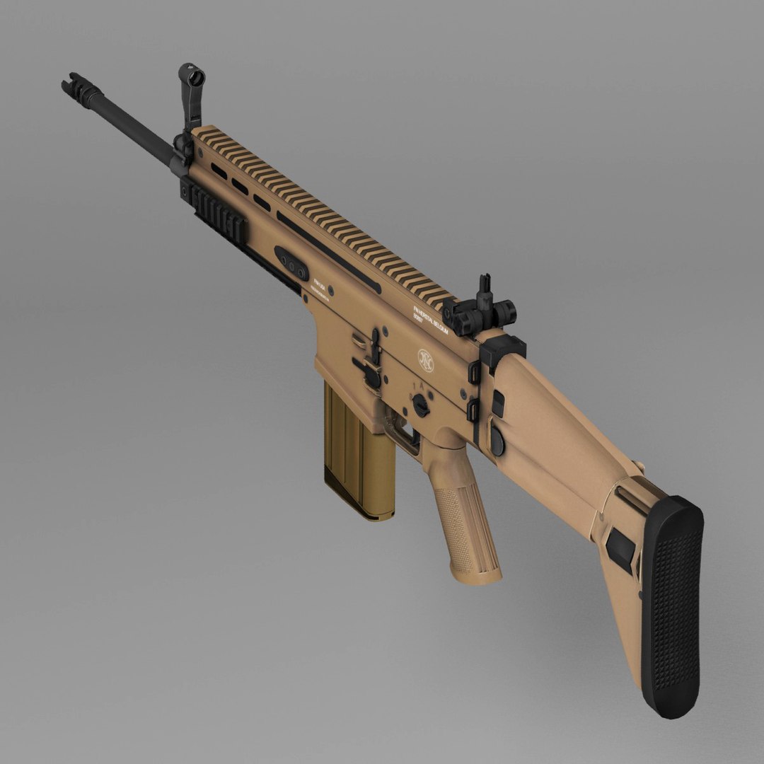 3ds Max Assault Rifle Fn Scar-h