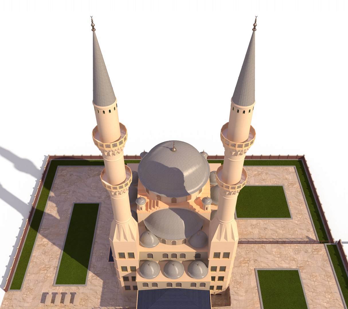 Ottoman Mosque 3d Model